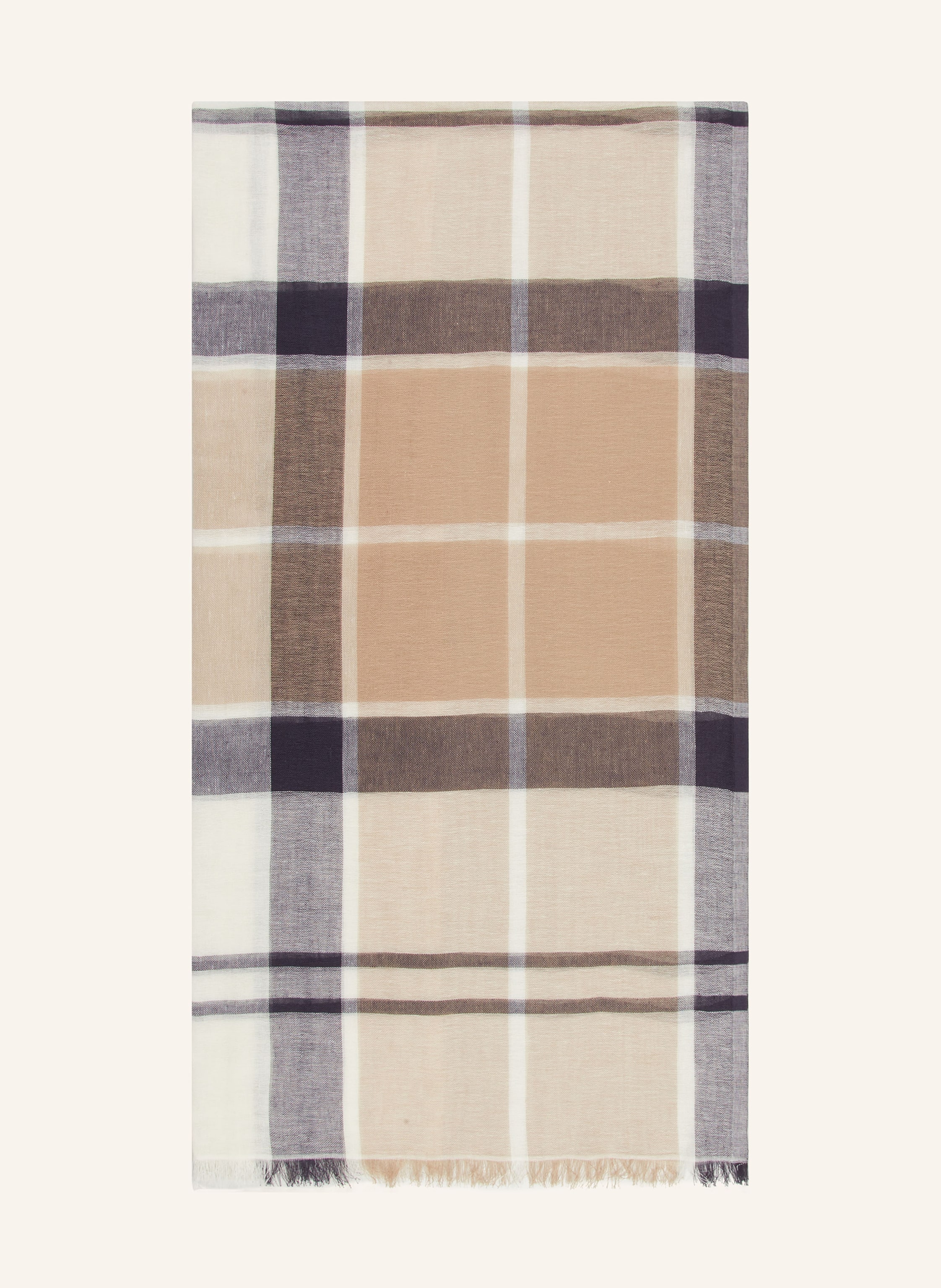 Barbour Schal ABIGAIL in weiss / creme / dunkelblau