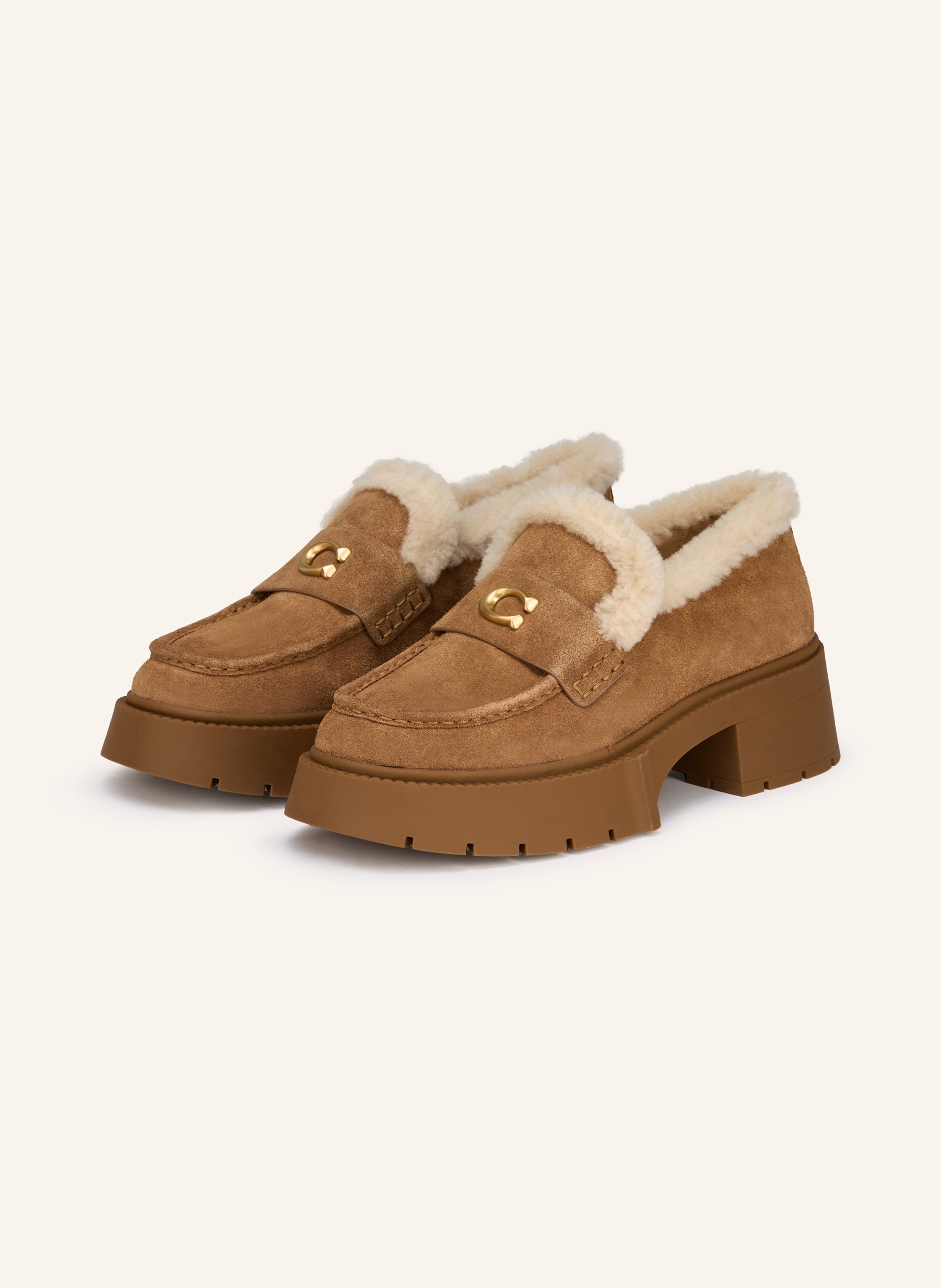 COACH Plateau-Loafer LEAH in cognac