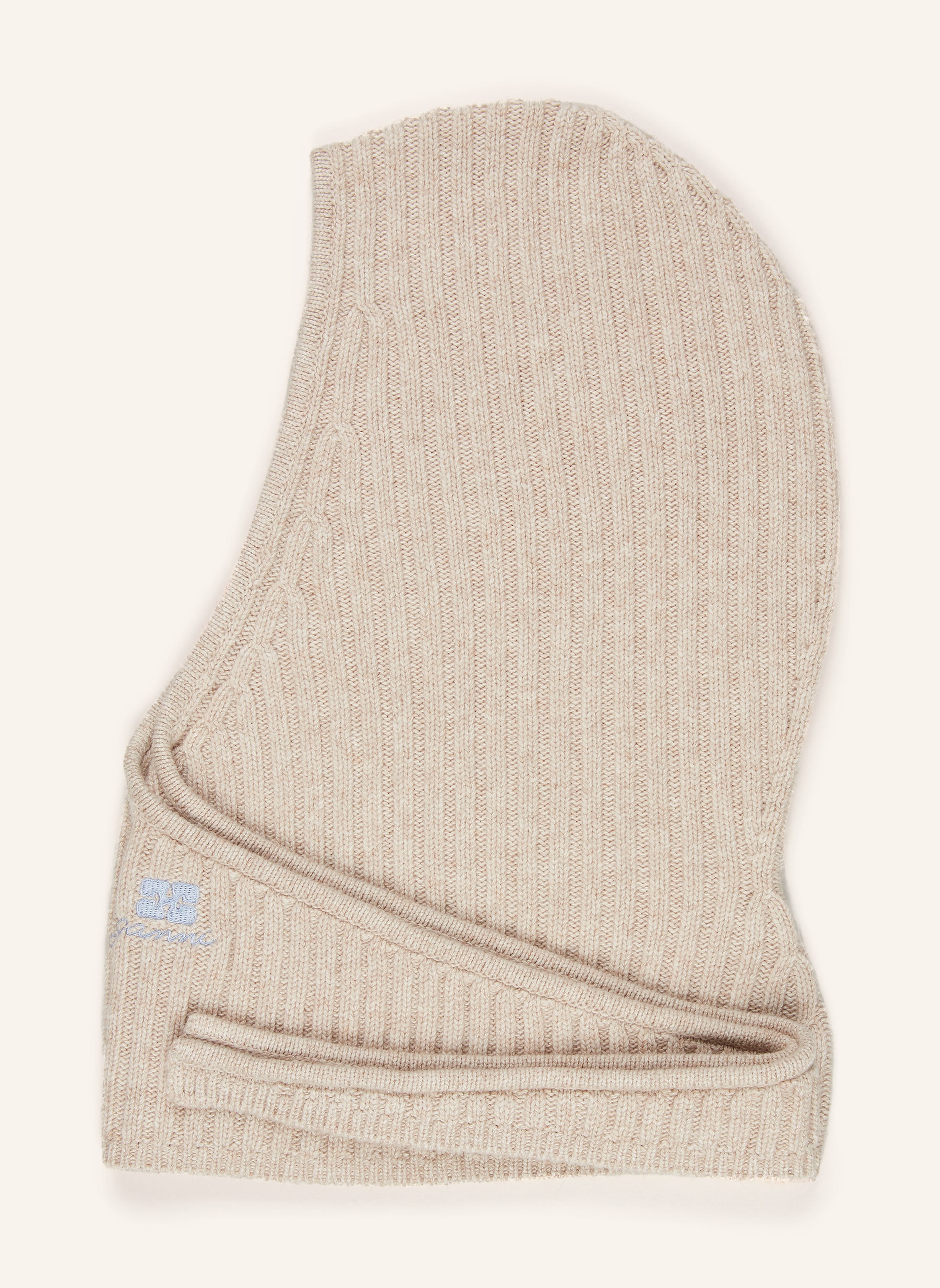 GANNI Balaclava in beige