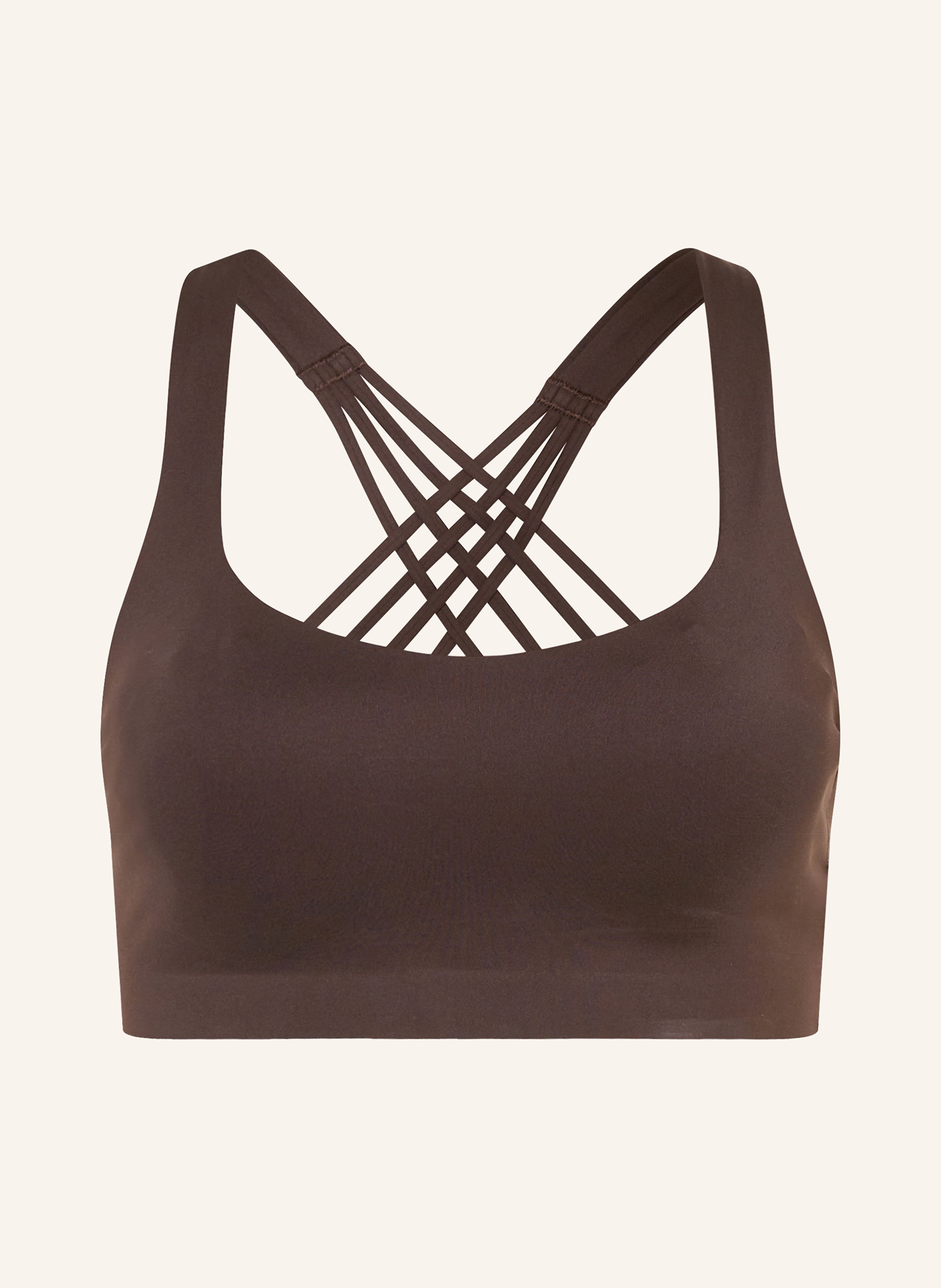 lululemon Sport-BH FLEXYFLEX STRAPPY Cup A-C in dunkelbraun
