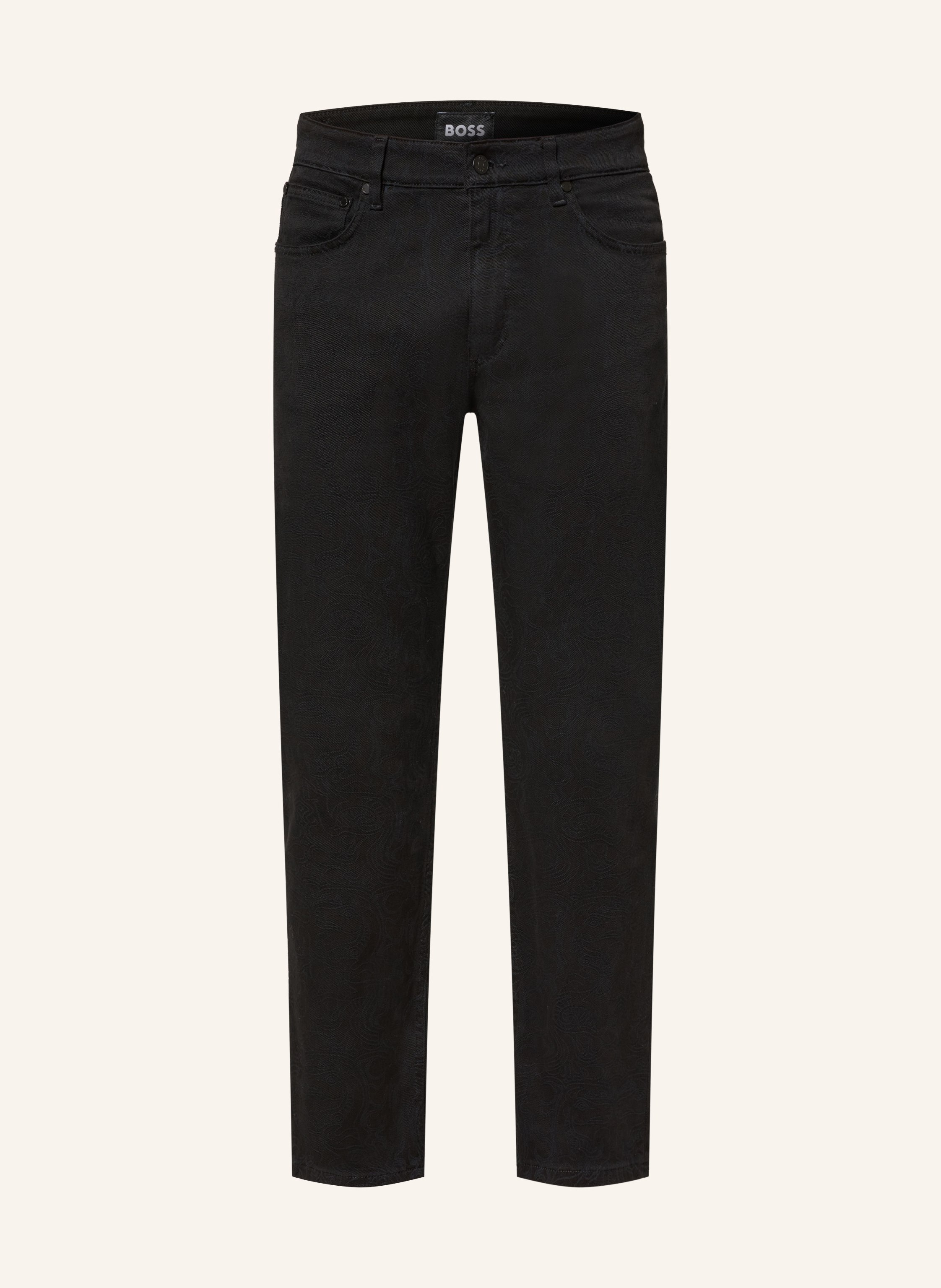 BOSS Jeans HAO Tapered Fit in 001 black