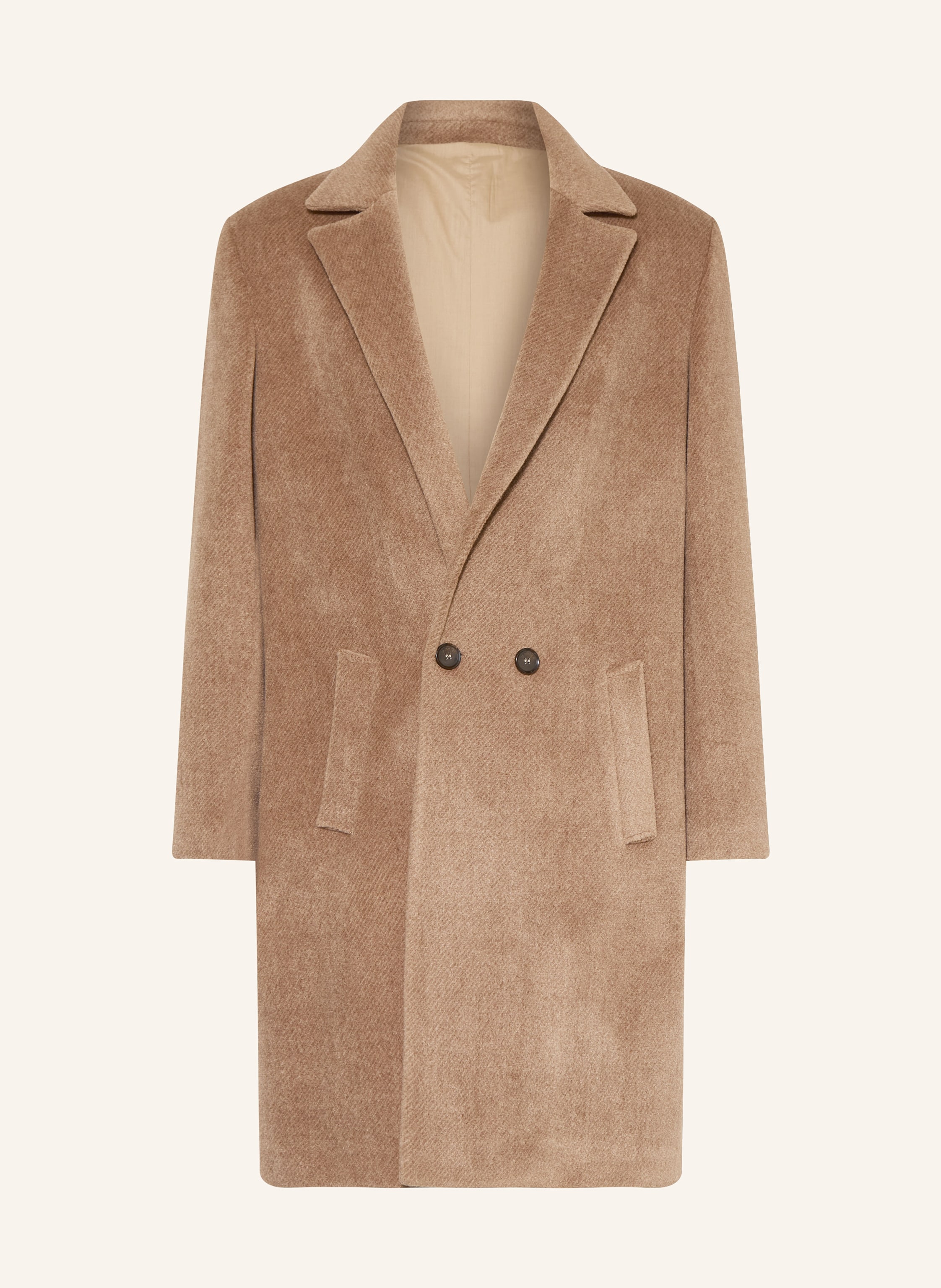I'M BRIAN Oversized-Mantel in camel