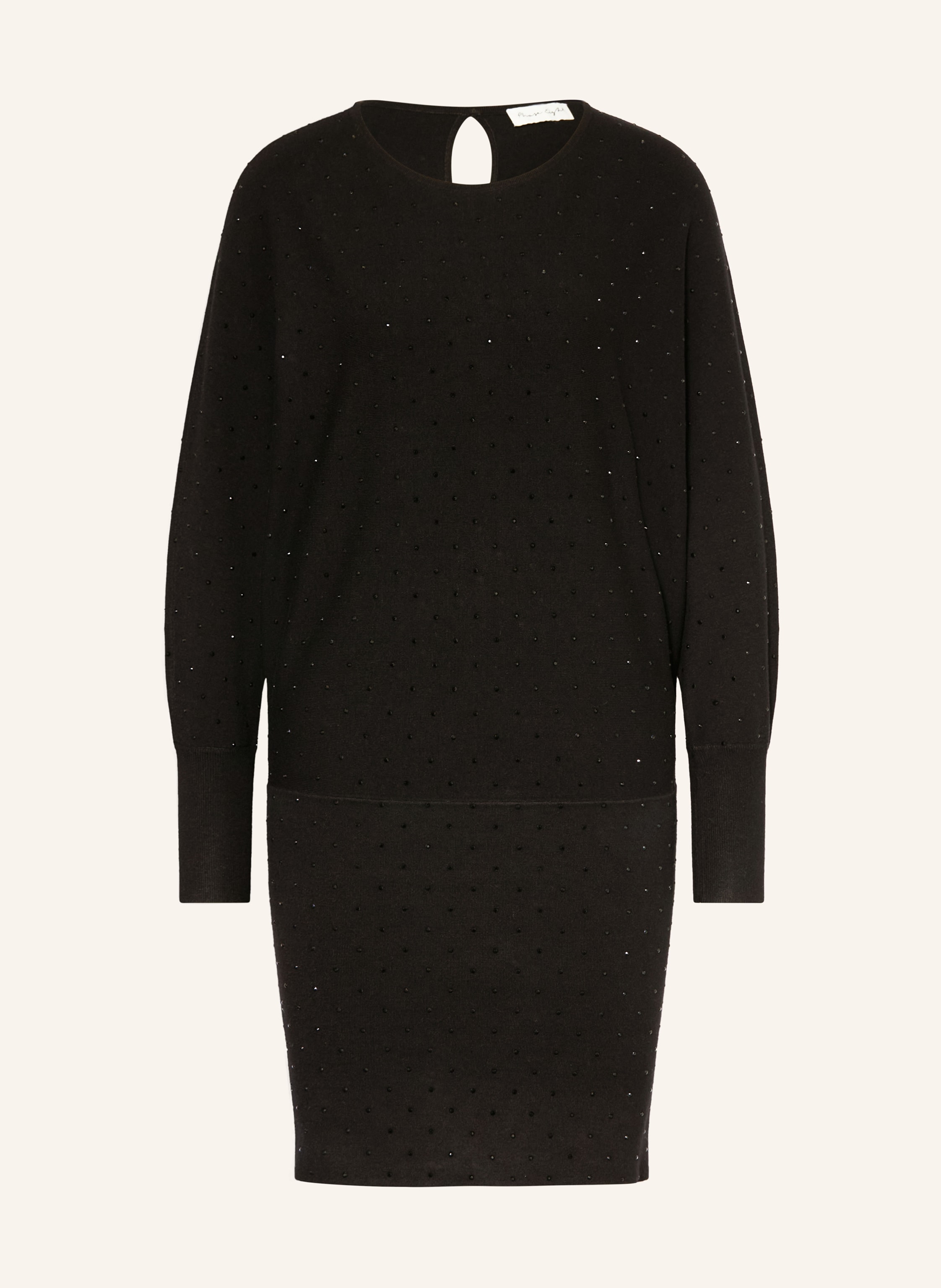 Phase Eight Kleid BECCA mit Schmucksteinbesatz in schwarz