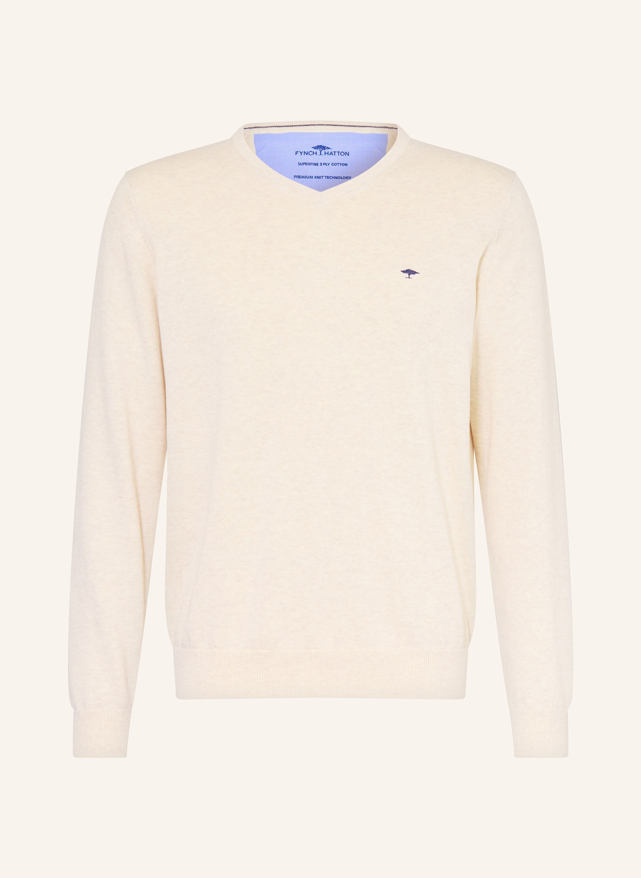 FYNCH-HATTON Pullover in hellgrau