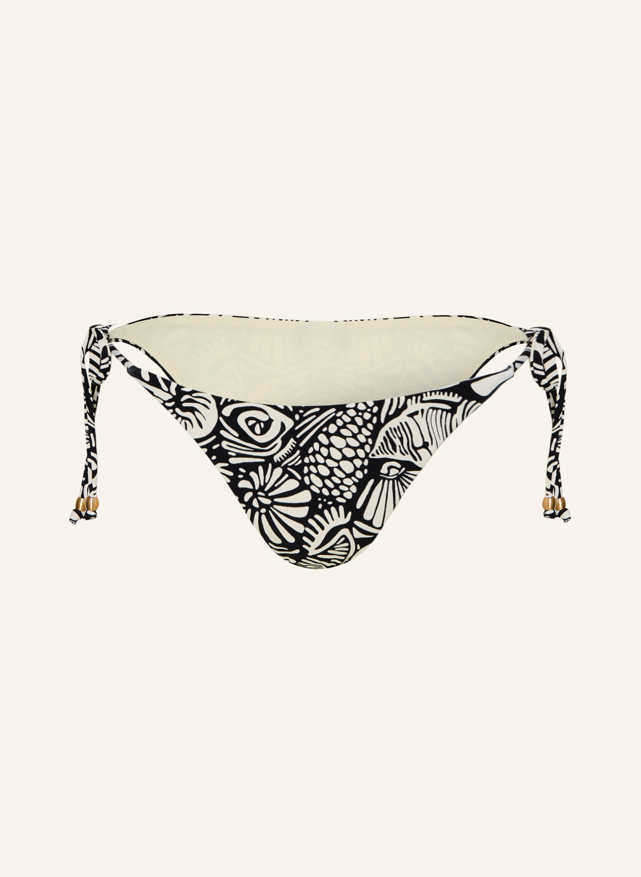 SEAFOLLY Triangel-Bikini-Hose SHELLS in schwarz / creme