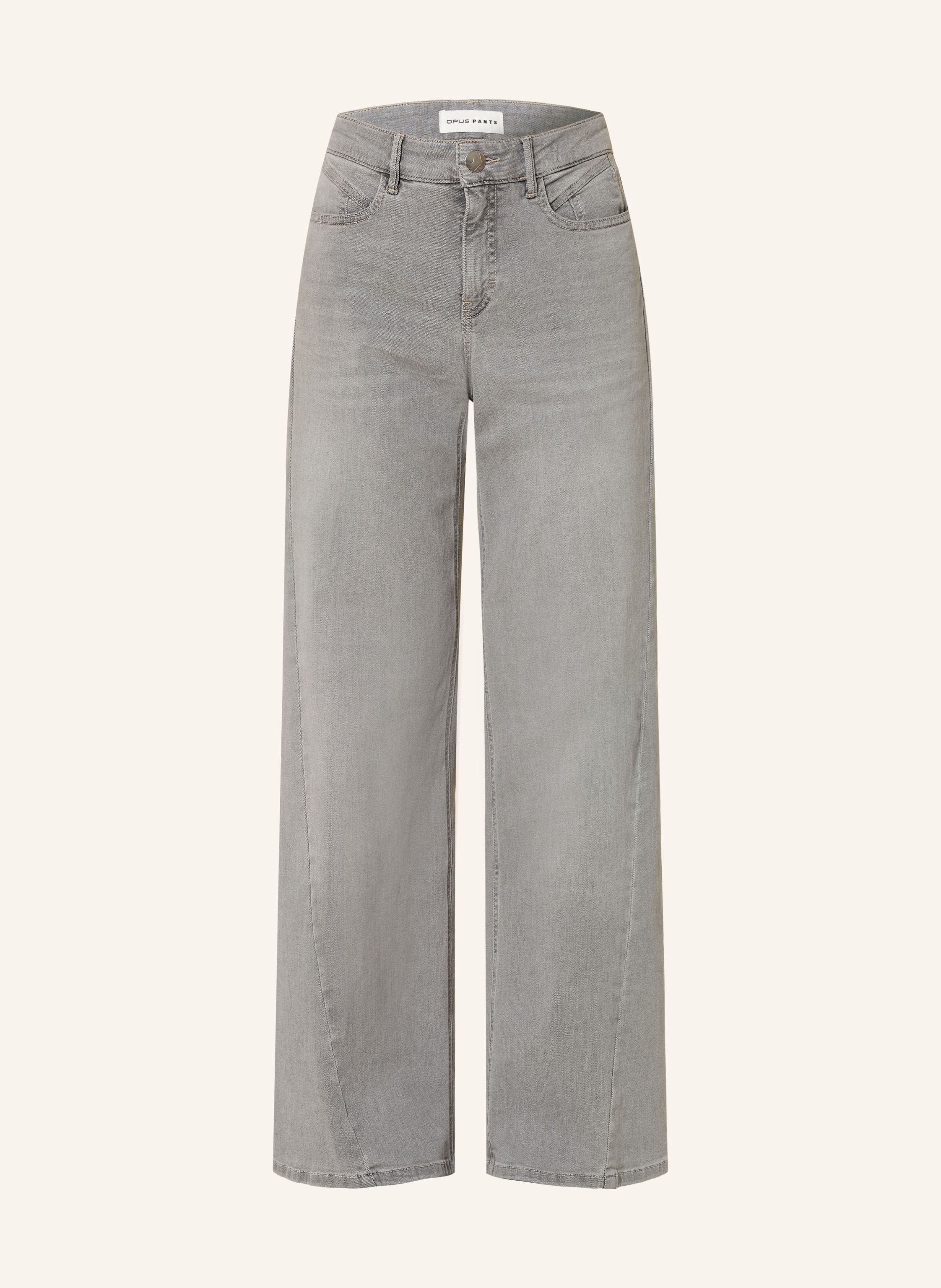OPUS PANTS Wide Leg Jeans MELLY COOLEST in 70265 light carbon grey