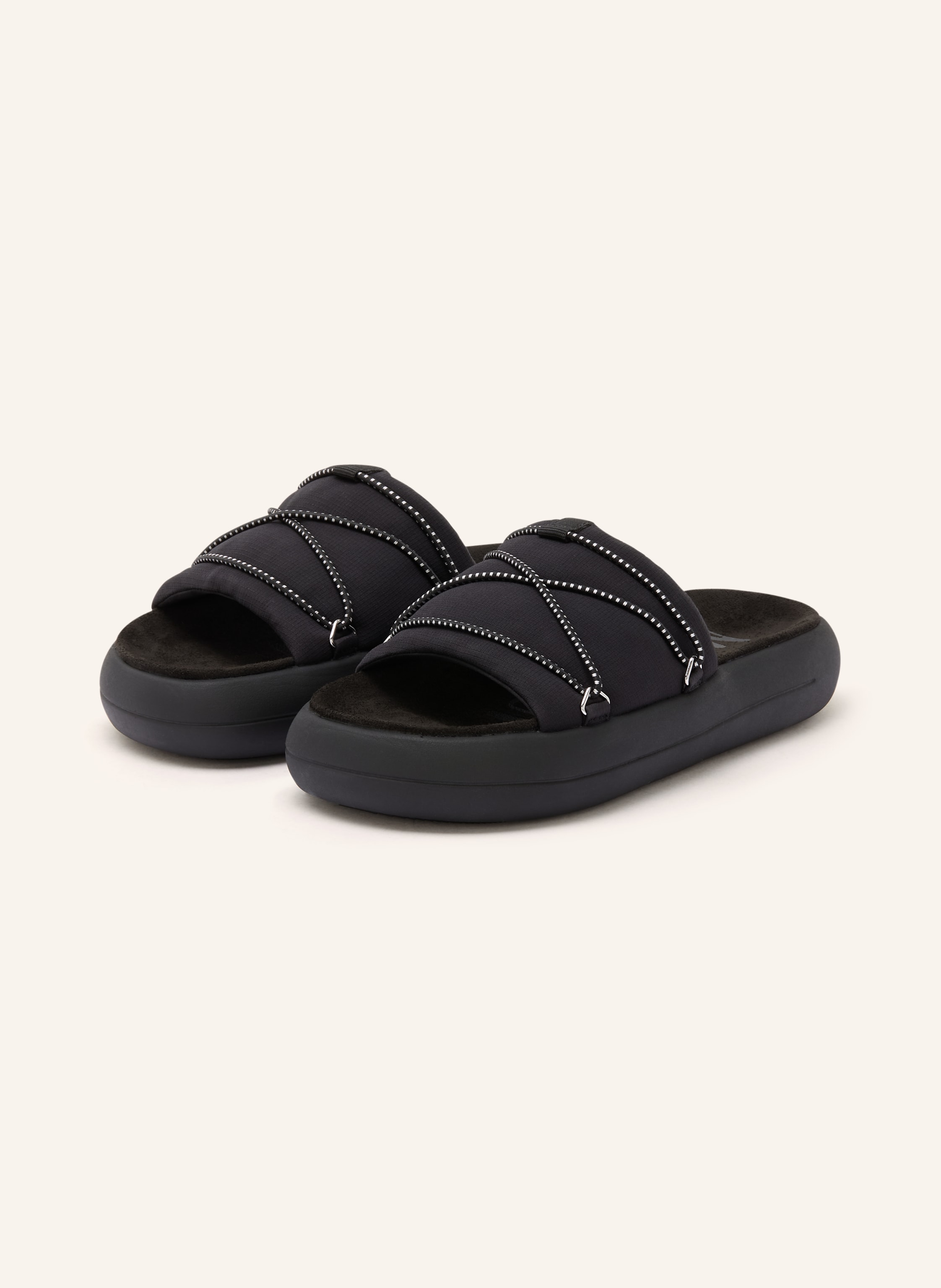 MOON BOOT Plateau-Pantoletten ICON SLIDE in schwarz