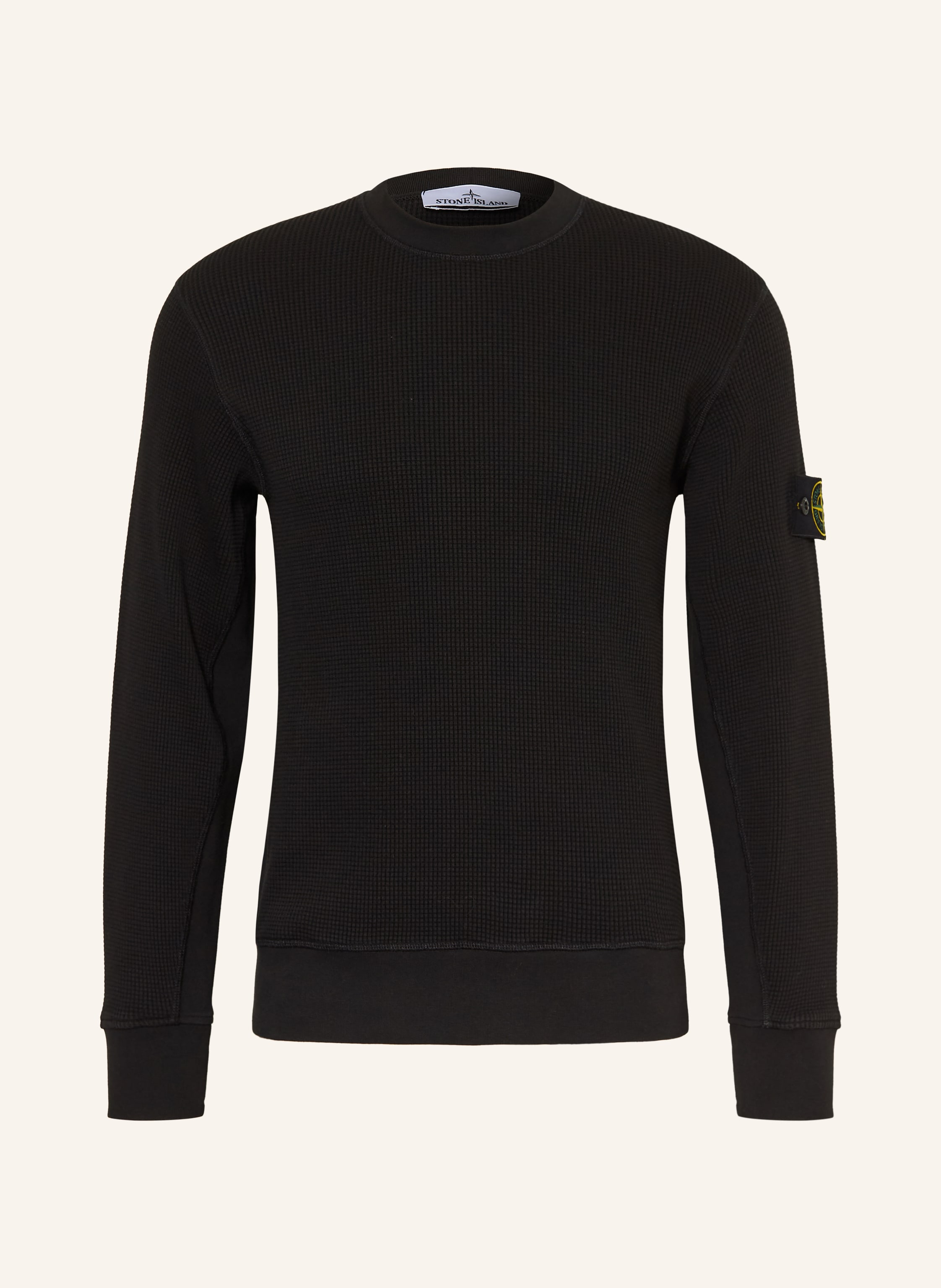 STONE ISLAND Pullover in schwarz