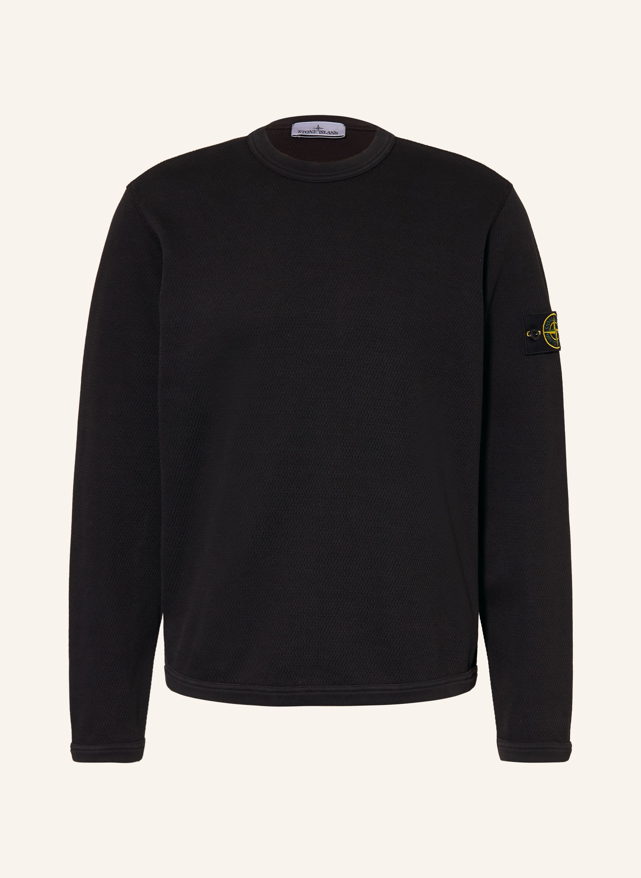 STONE ISLAND Pullover in schwarz