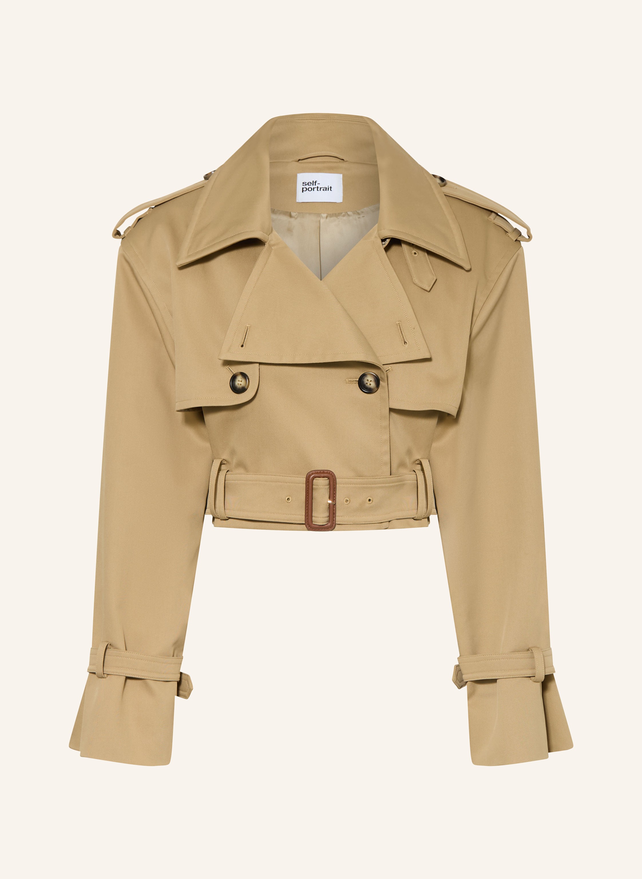 self-portrait Trench-Jacke in camel