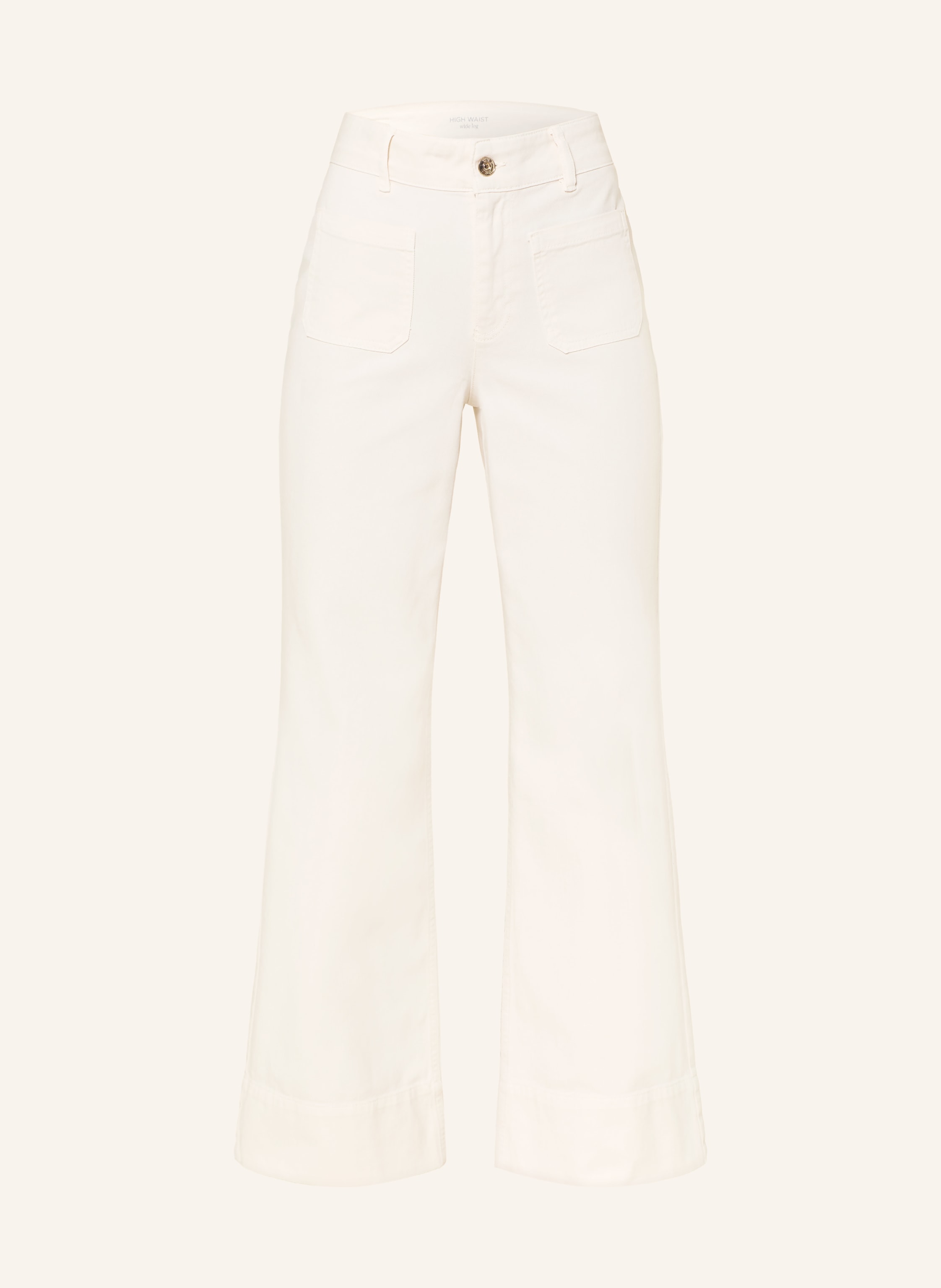 oui Jeans med brede ben i 1088 whitecap gray