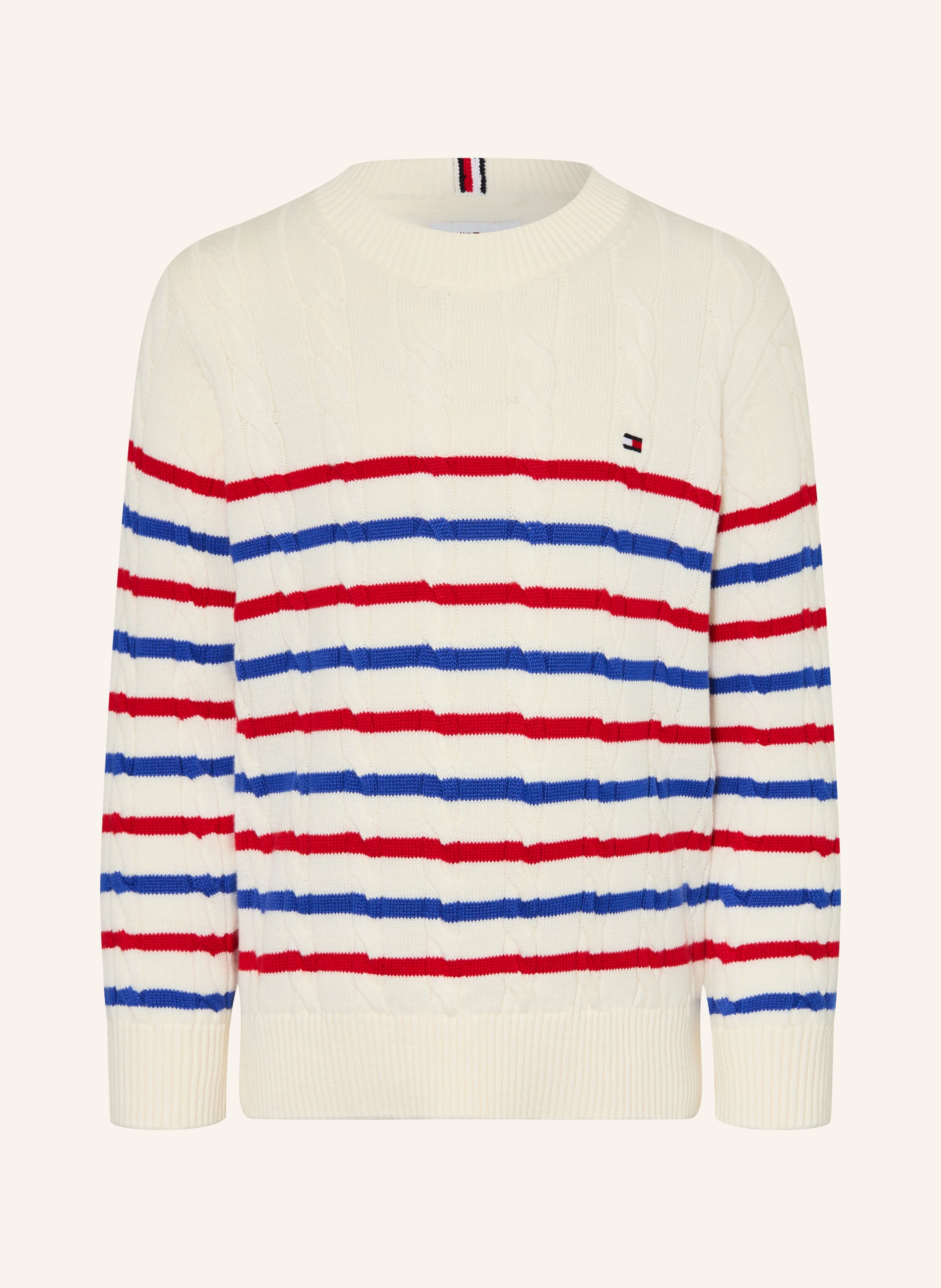 TOMMY HILFIGER Pullover KIDS in weiss / rot / blau