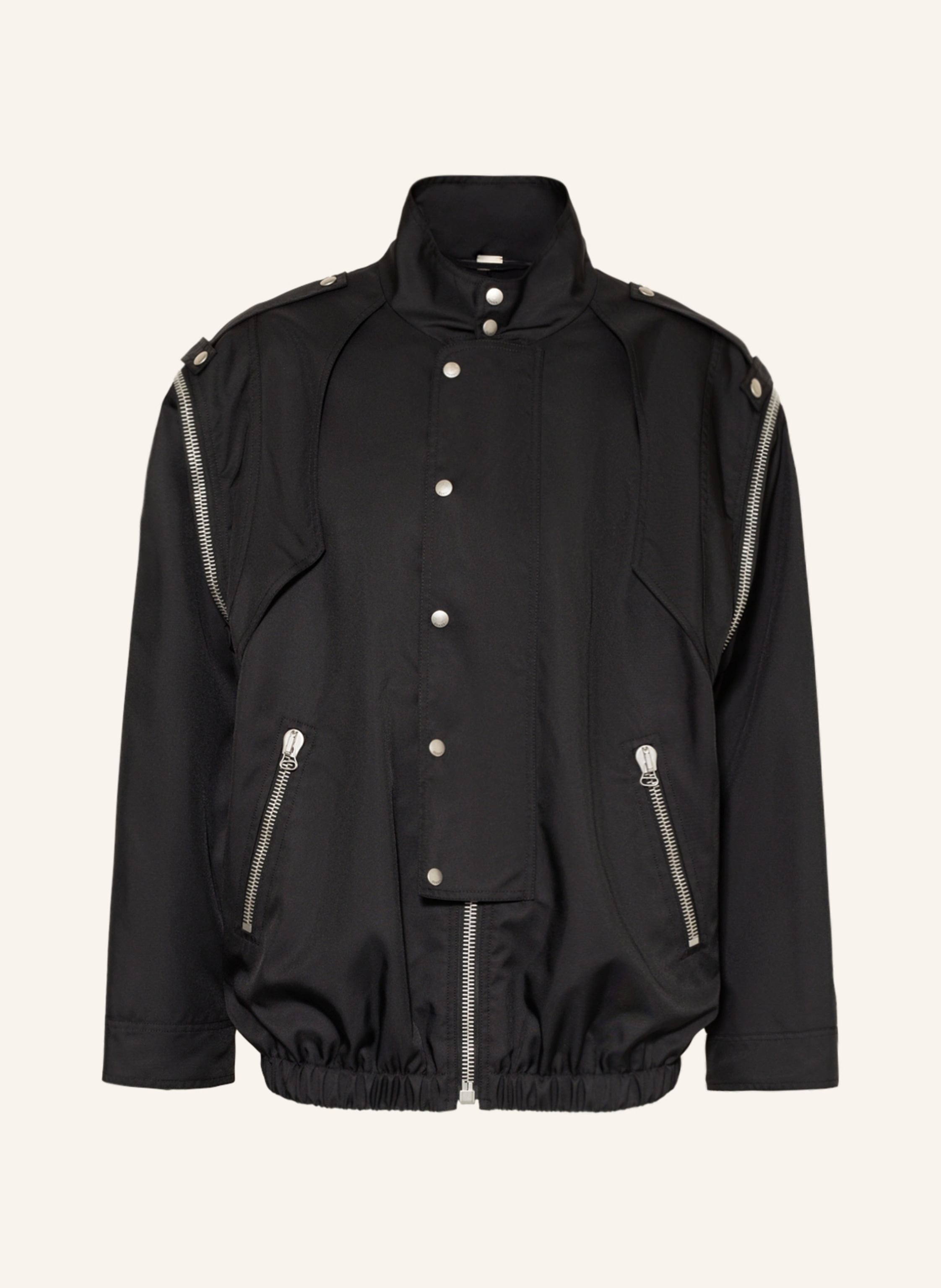 GUCCI Jacke mit abnehmbaren Ärmeln in schwarz