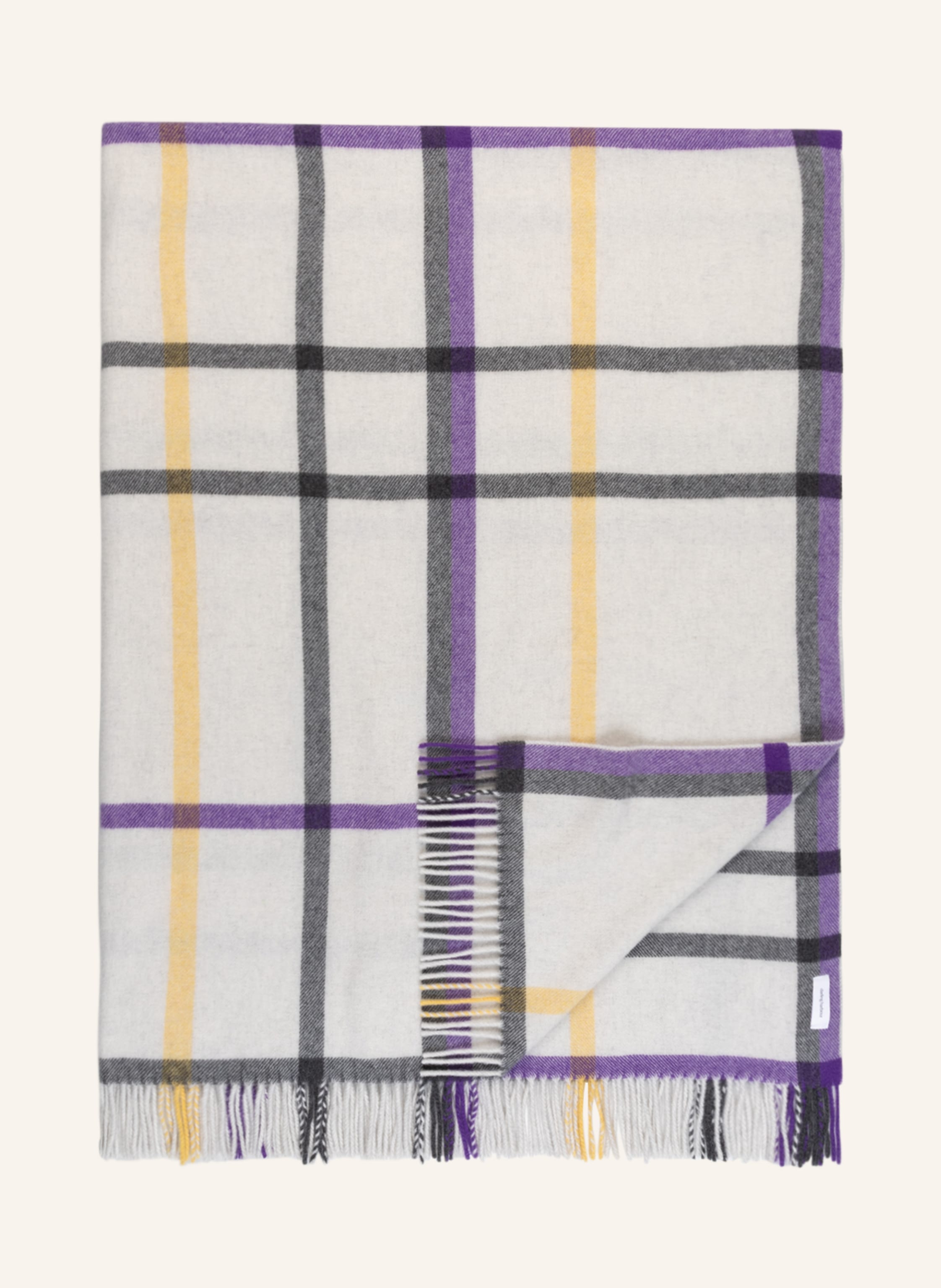 EB HOME Plaid in weiss/ lila/ schwarz