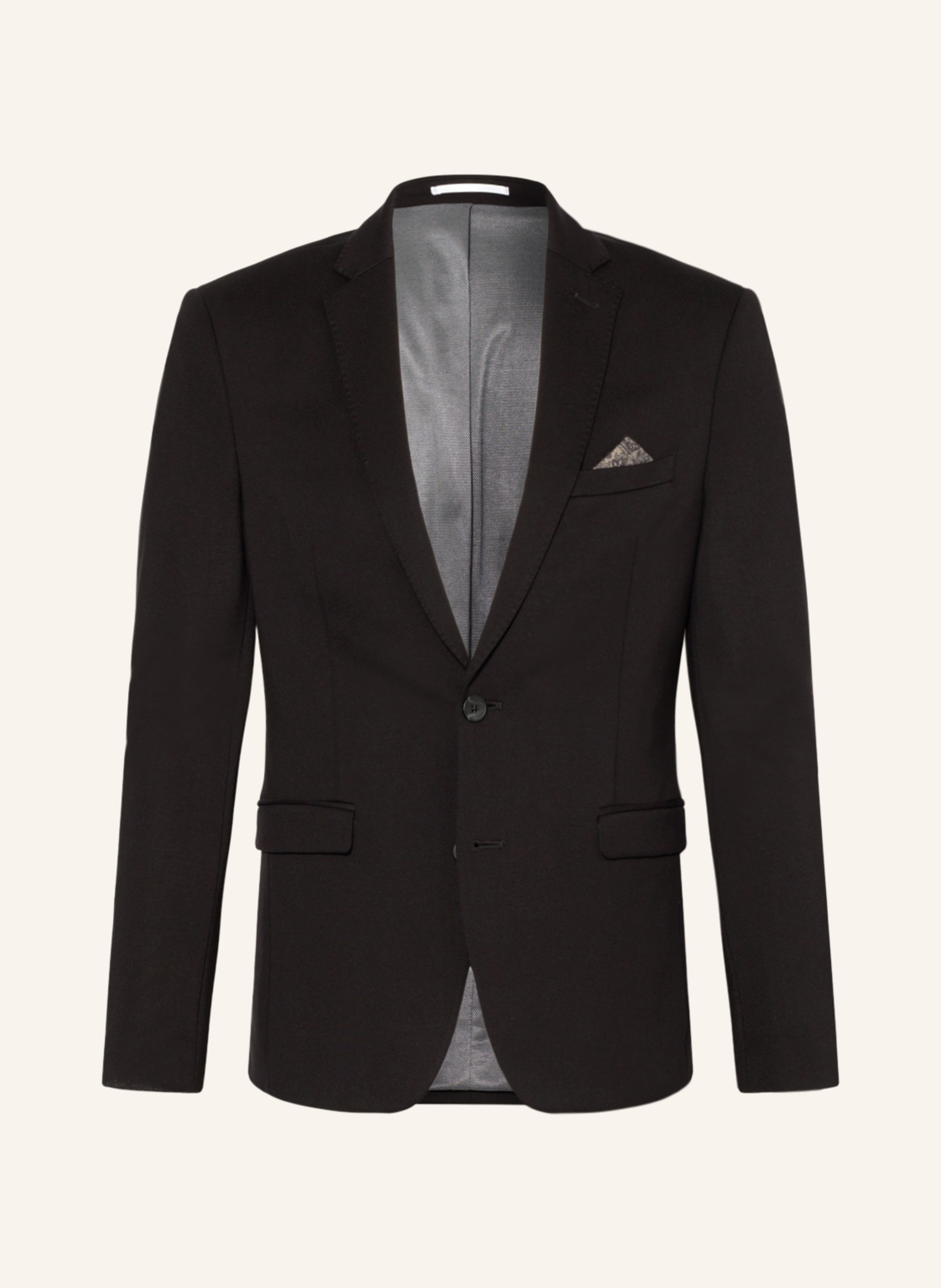 PAUL Suit jacket slim fit in jersey in 790 black