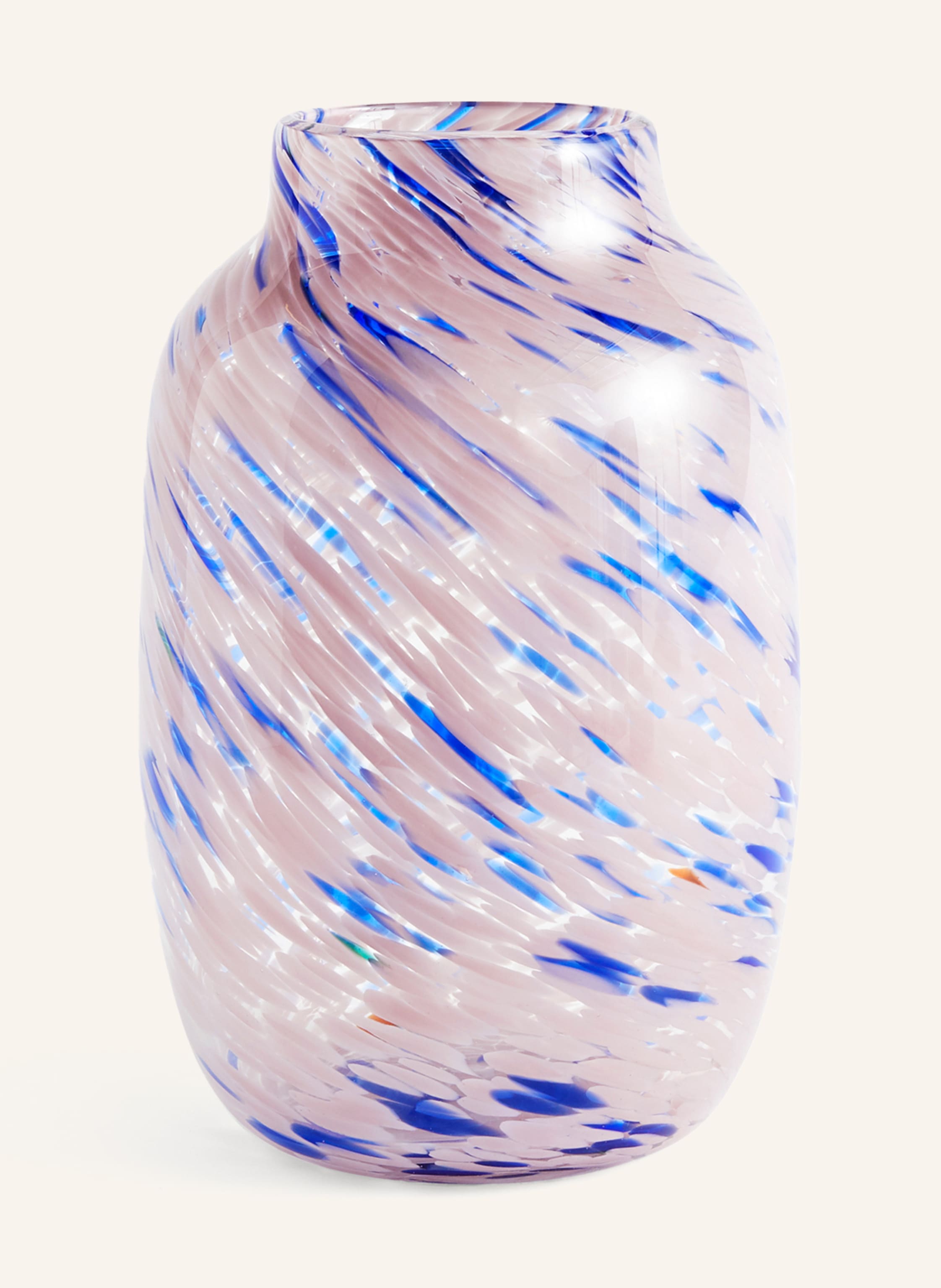 HAY Vase SPLASH in rosé/ blau