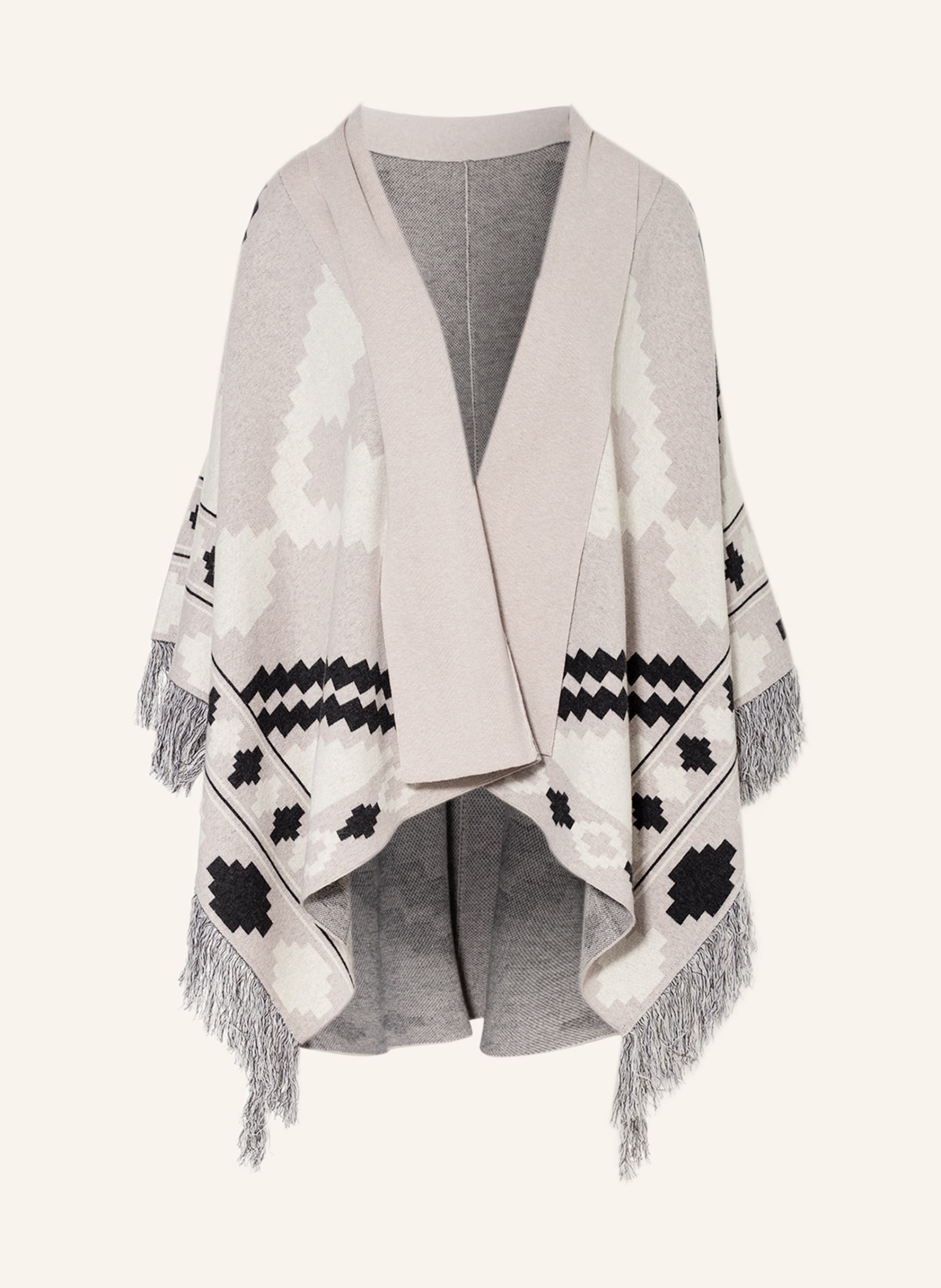 MRS & HUGS Cape in cream/ ecru/ black