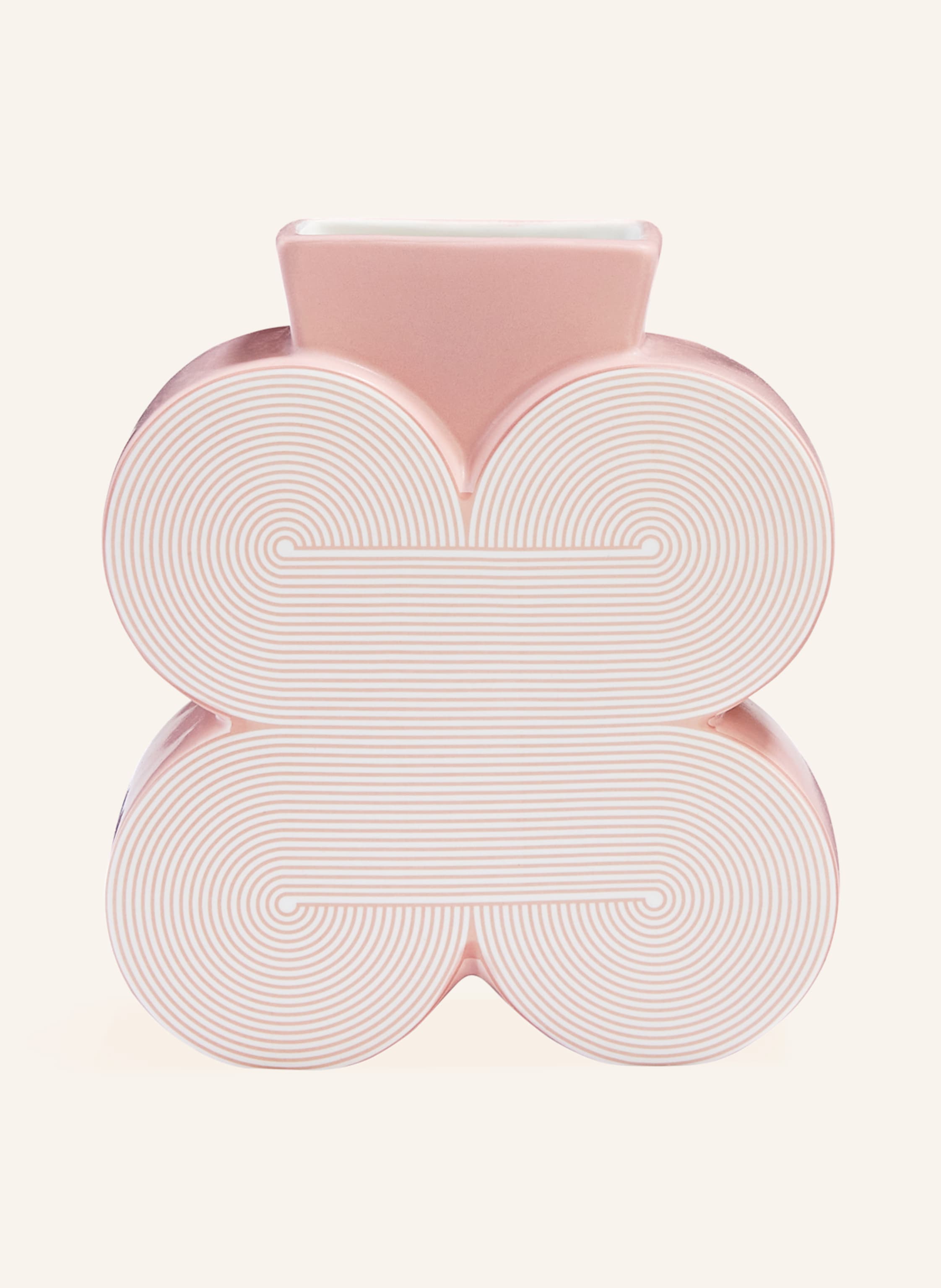 JONATHAN ADLER Vase POMPIDOU SMALL in light pink/ cream