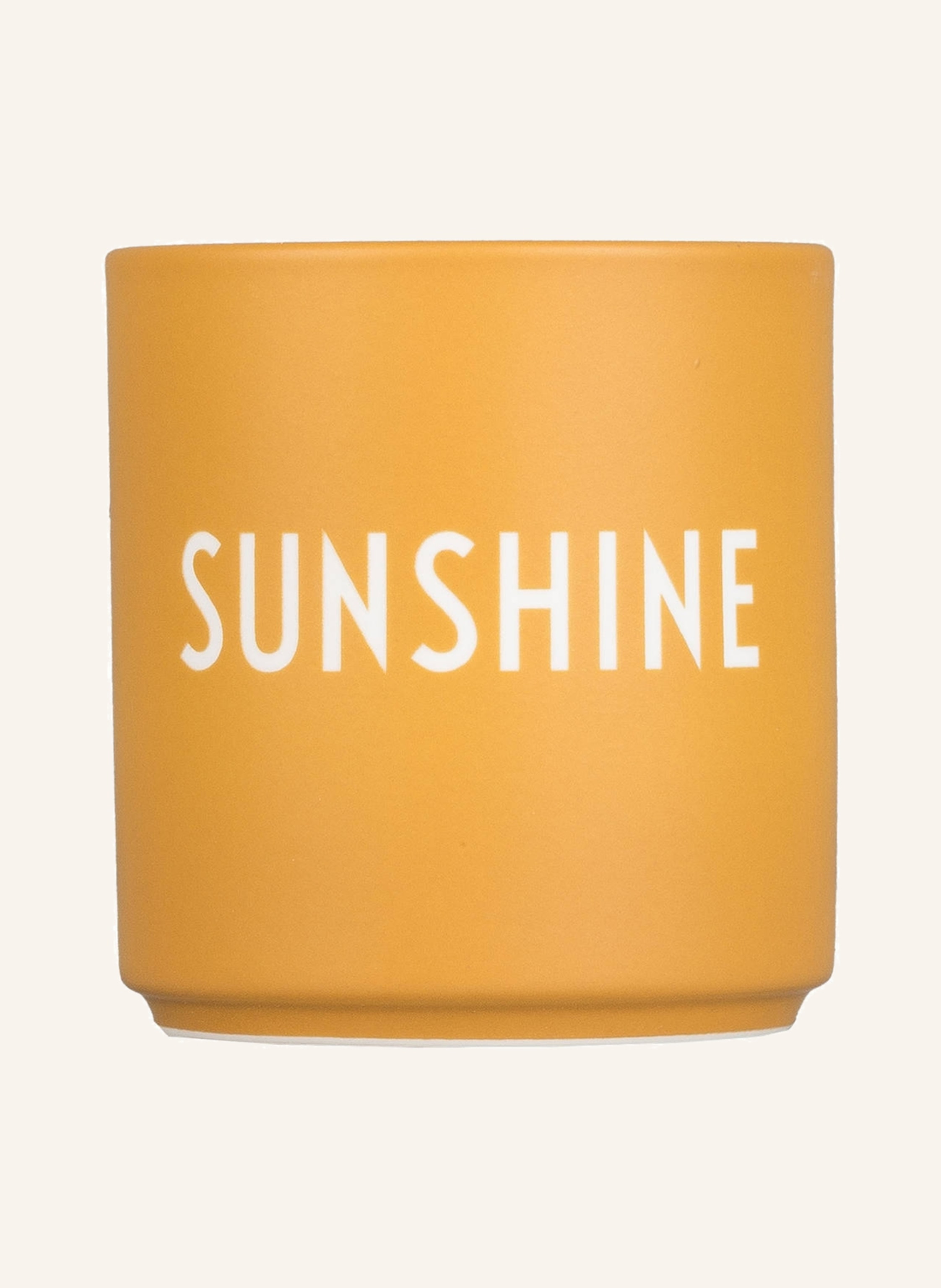 DESIGN LETTERS Becher SUNSHINE in dunkelgelb