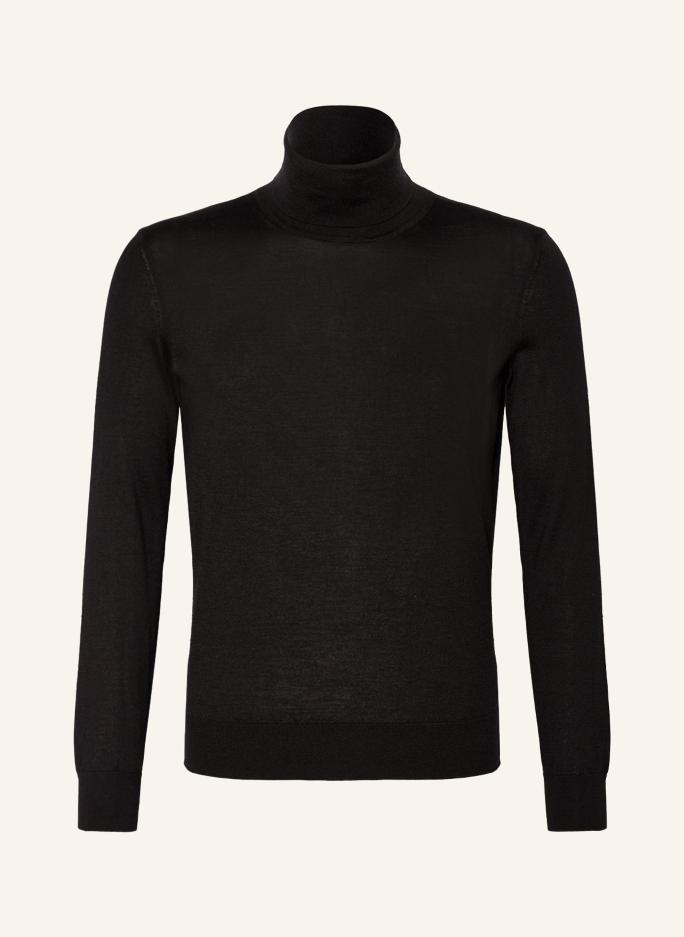 ZEGNA Cashmere-Pullover mit Seide in schwarz