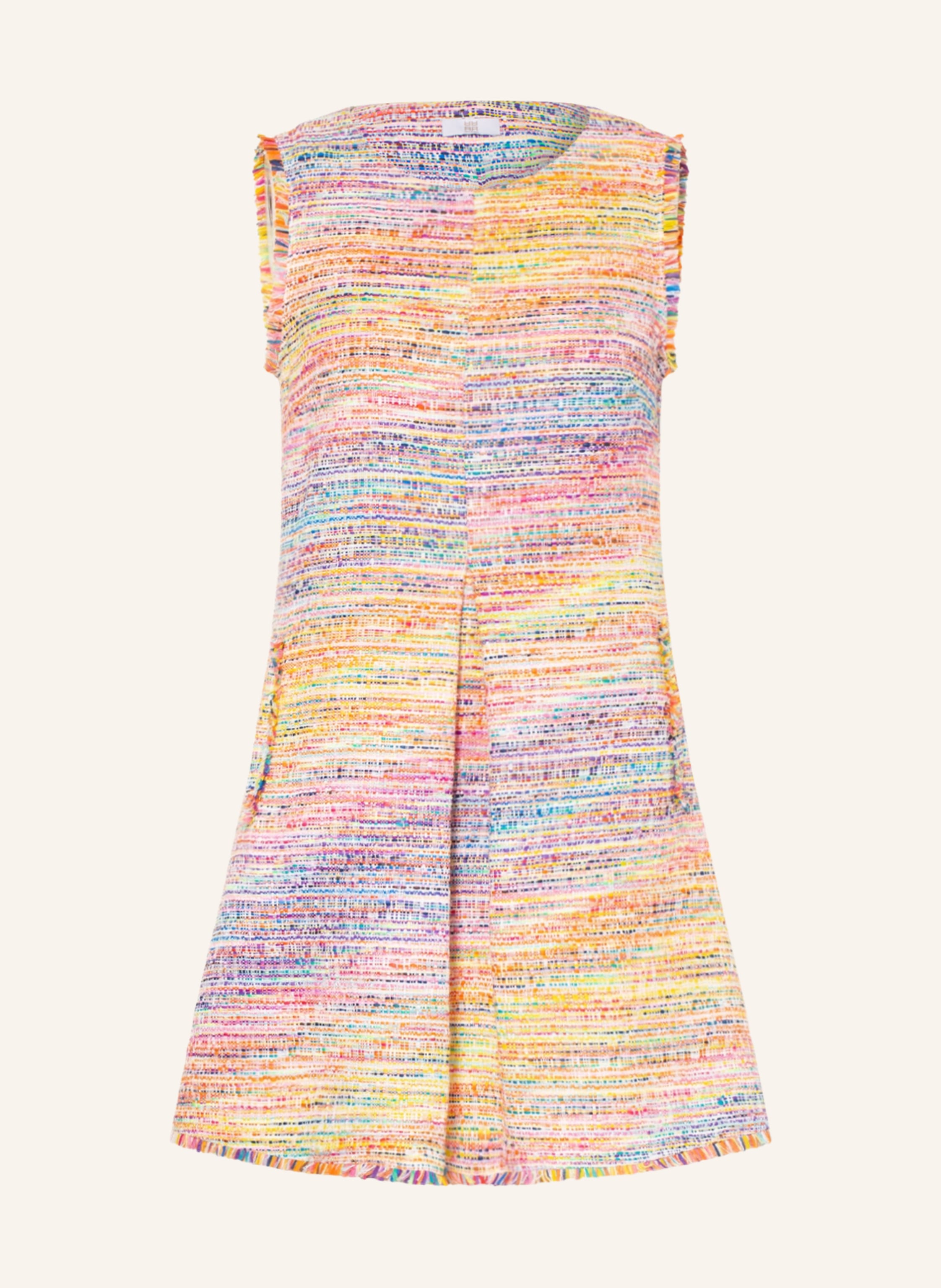 RIANI Tweed dress in yellow/ orange/ purple