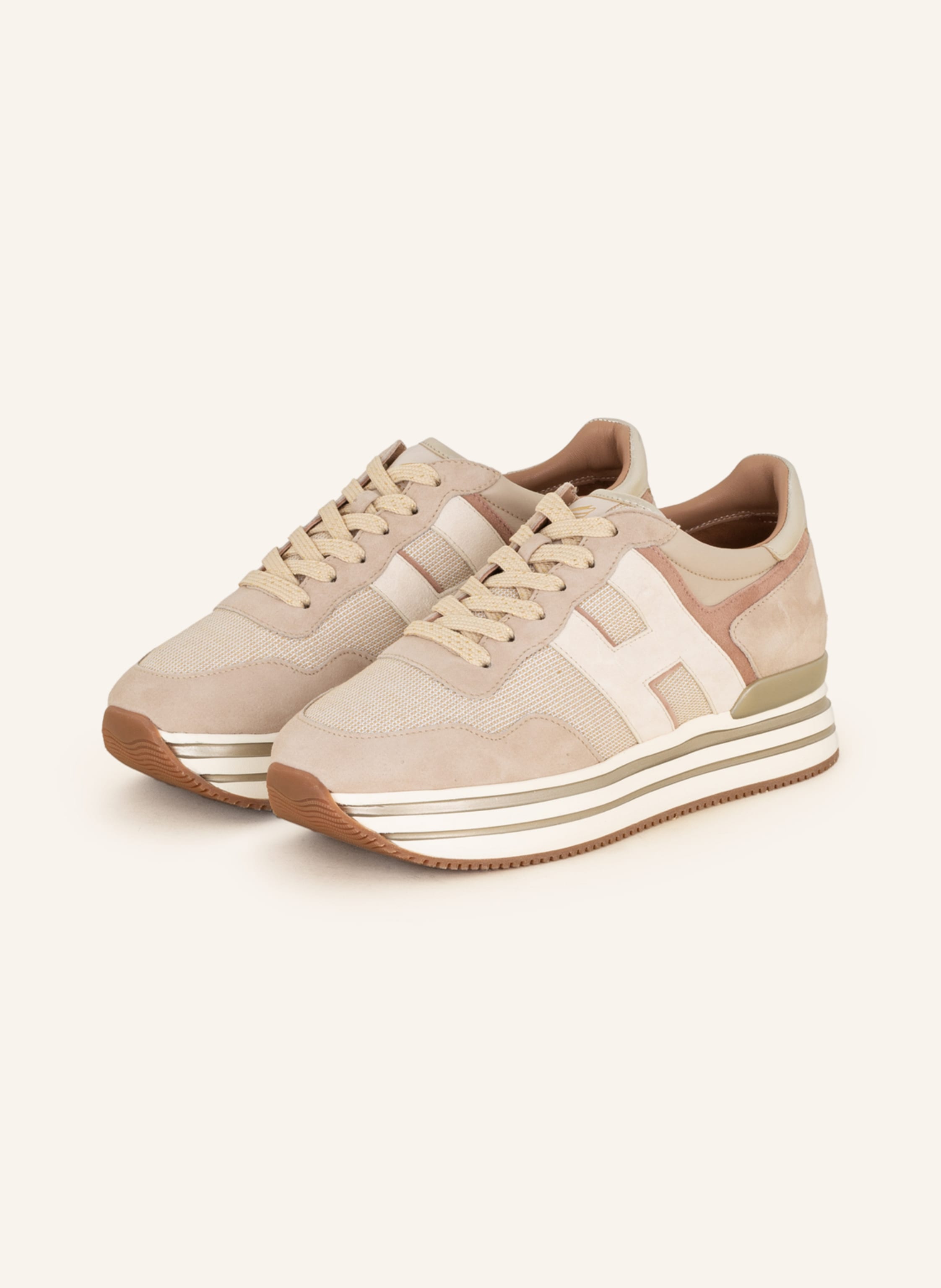 HOGAN Sneakers H483 in cream/ beige/ rose | Breuninger
