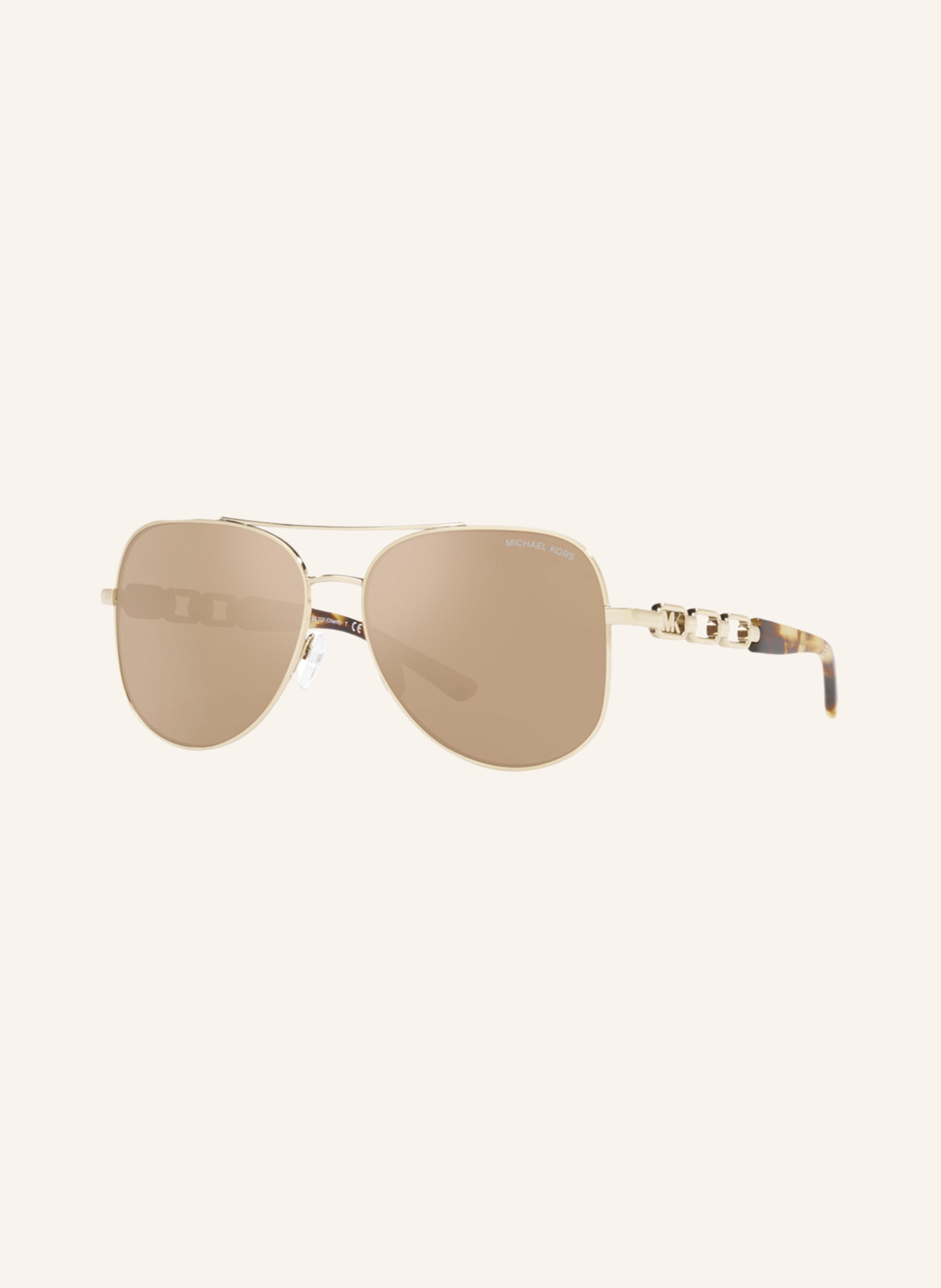 MICHAEL KORS Sonnenbrille MK1121 in 10147p - gold/ braun verlauf ...