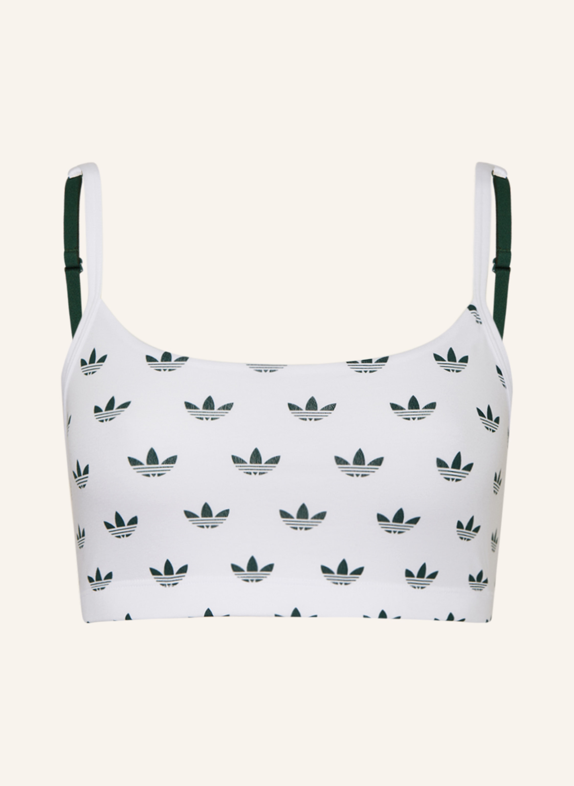 adidas Originals Bustier SCOOP in weiss/ dunkelgrün