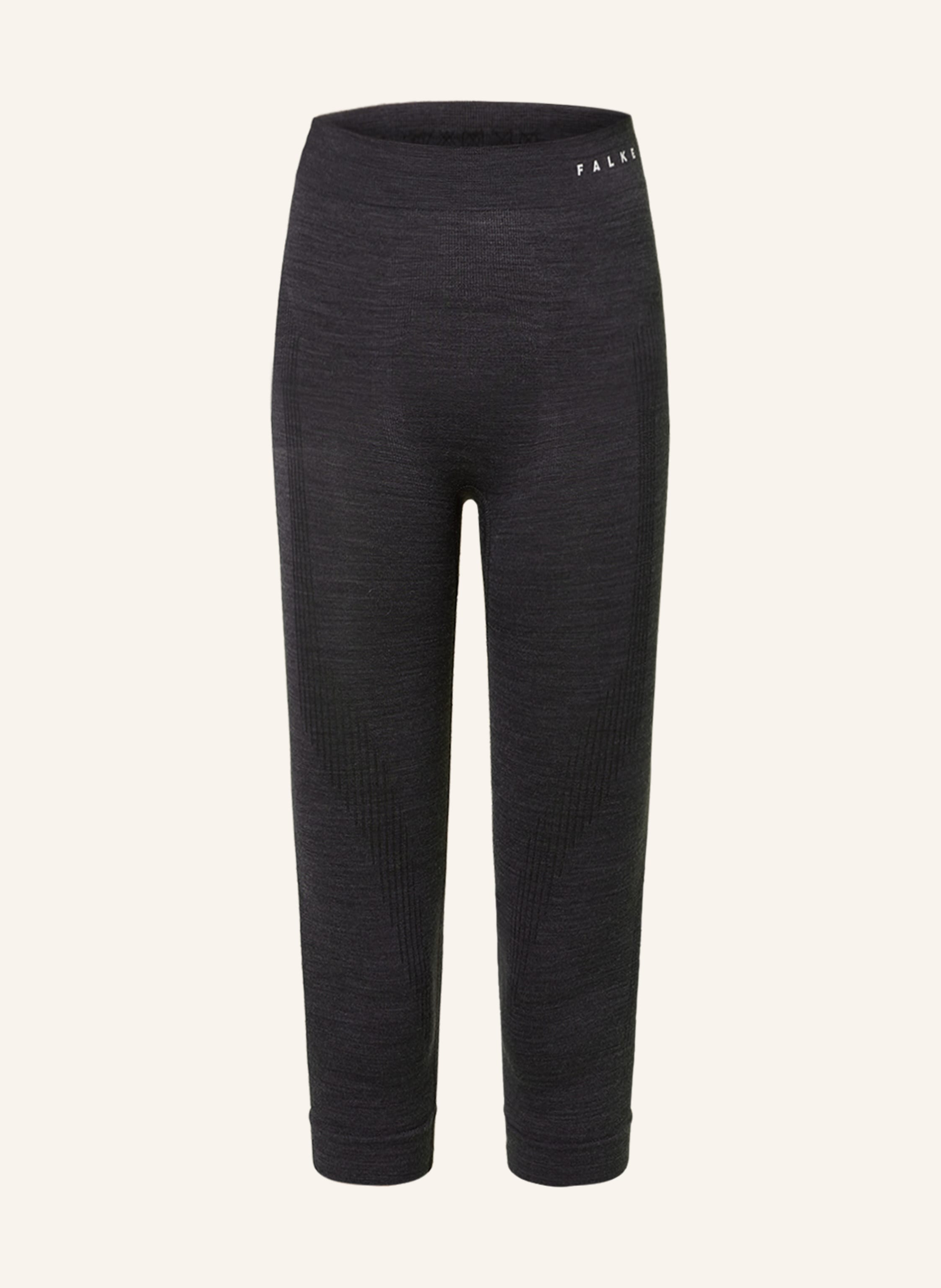 FALKE Funktionswäsche-Hose WOOL-TECH mit verkürzter Beinlänge in schwarz