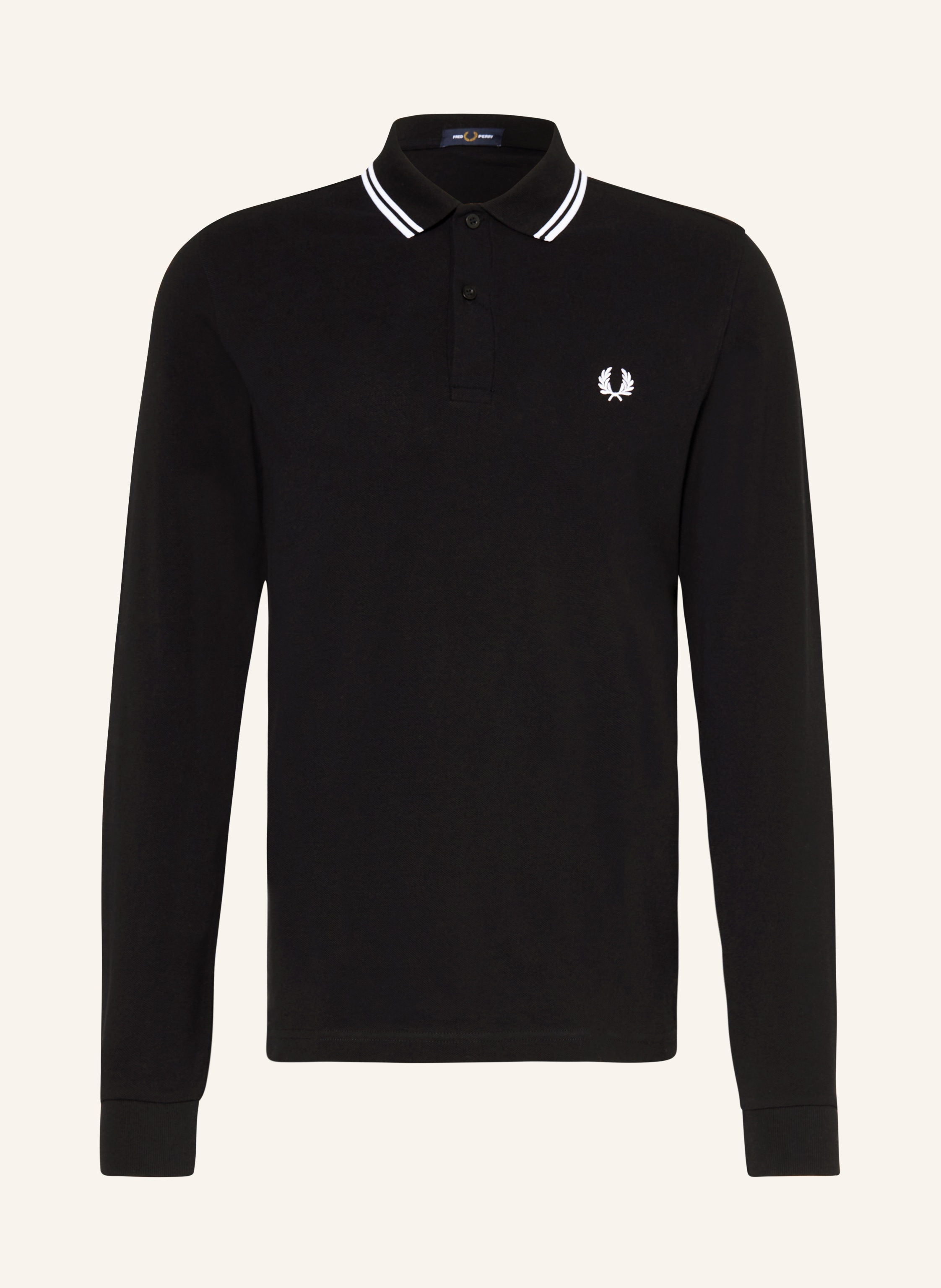 FRED PERRY Polokošile z piké M3636 Regular Fit - černá