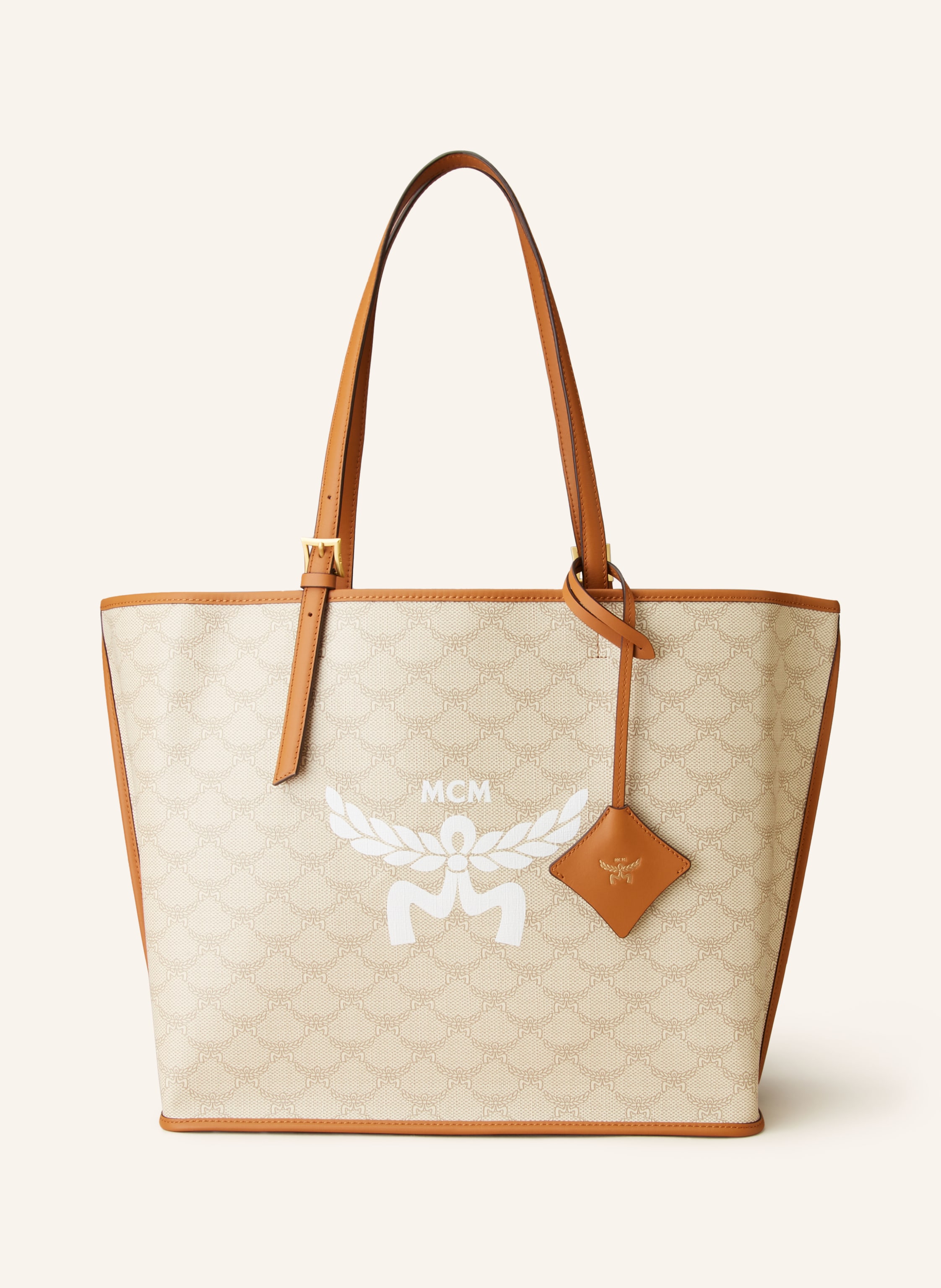 MCM Shopper LAURETOS MEDIUM in beige