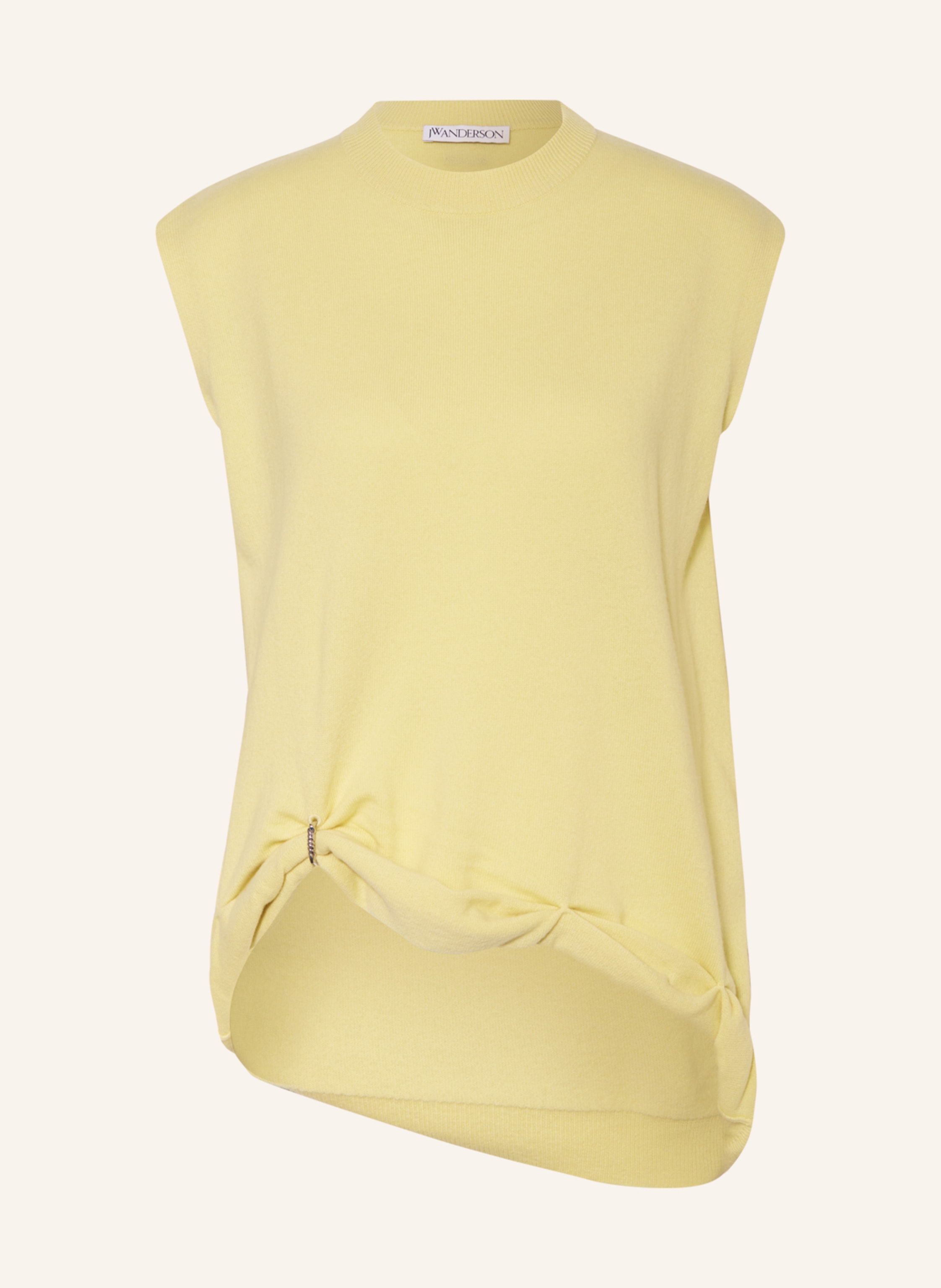 JW ANDERSON Sweater vest in light yellow