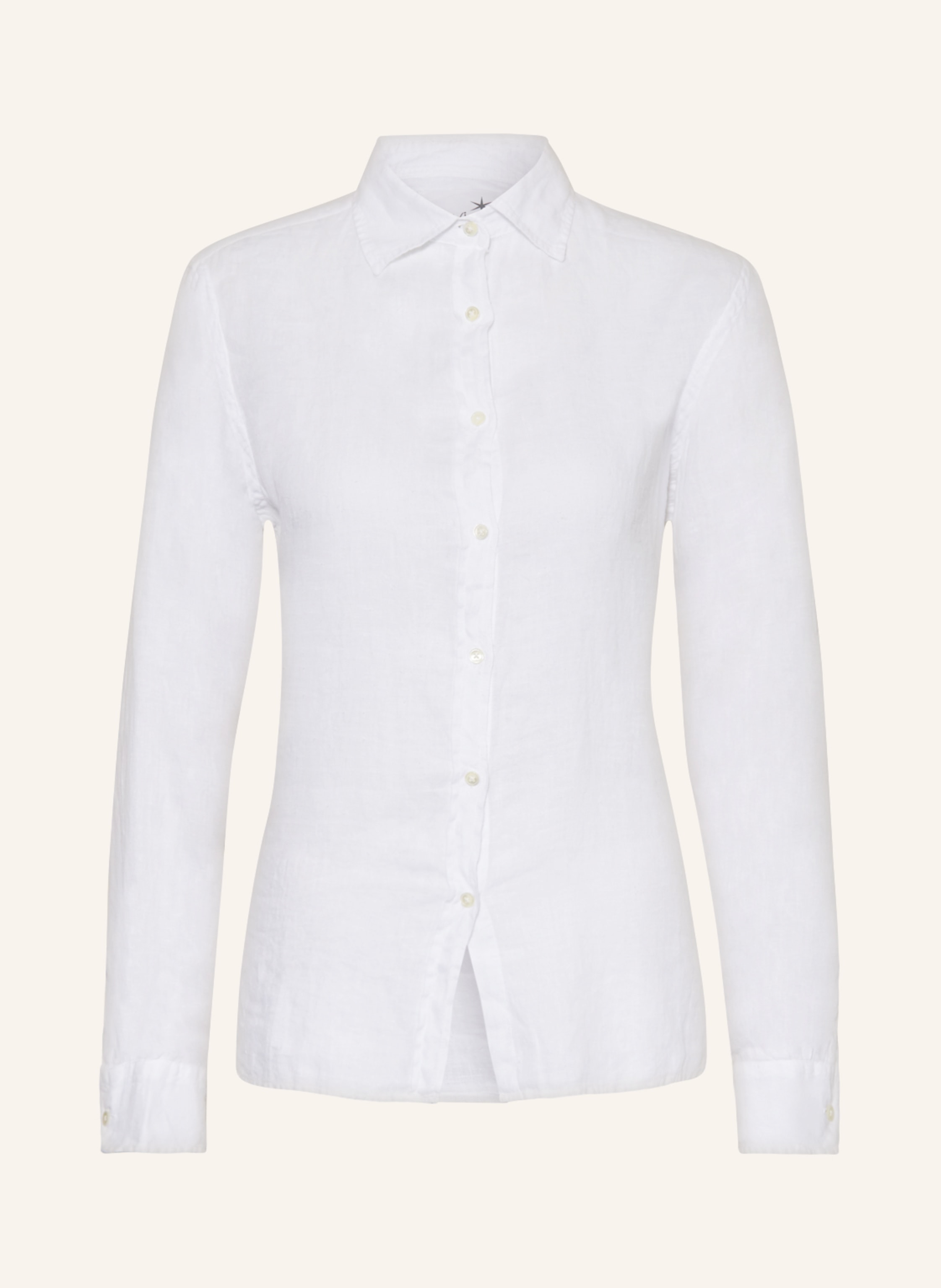 Juvia Hemdbluse GINGER aus Leinen in weiss