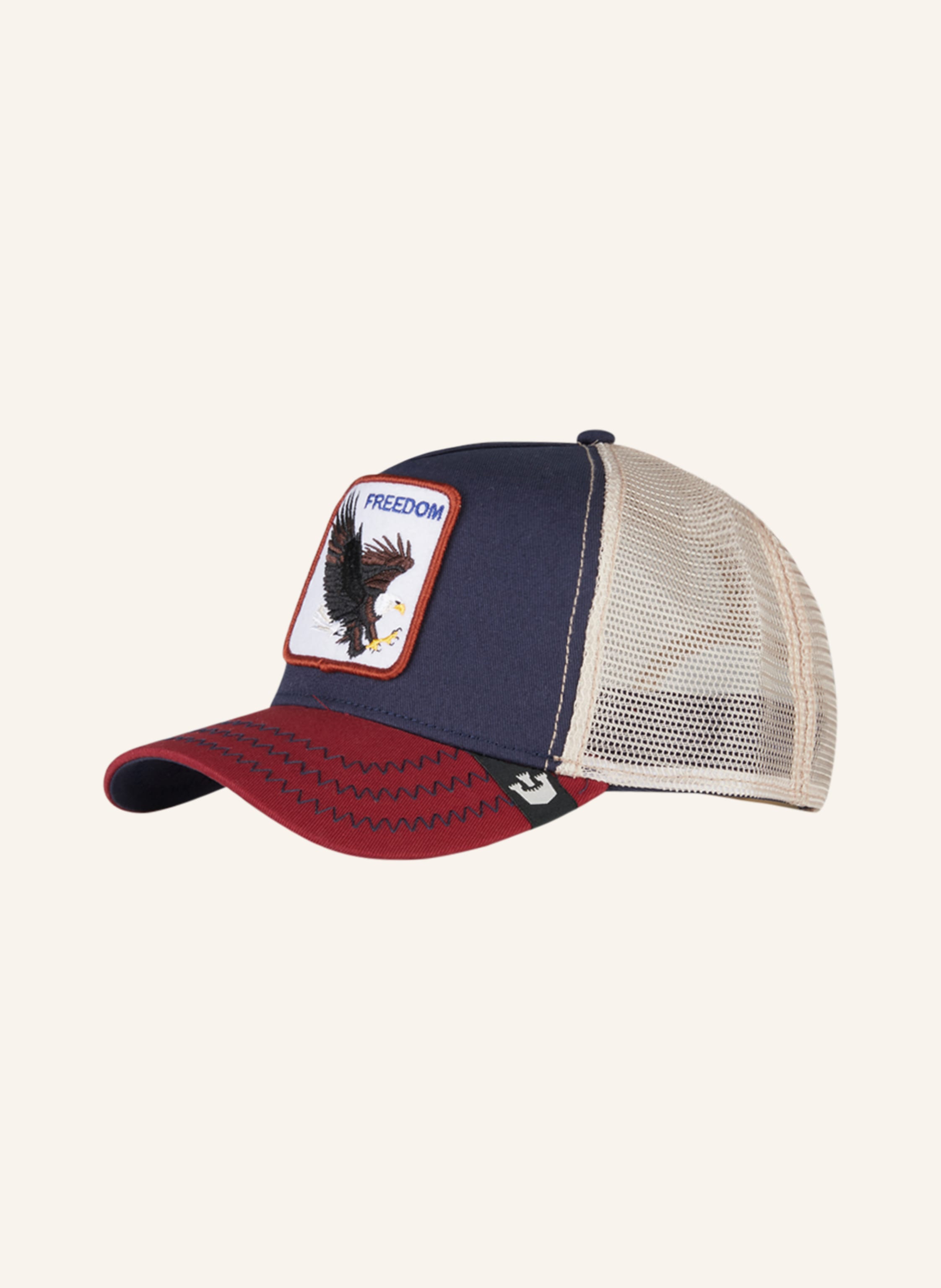 GOORIN BROS. Cap THE FREEDOM EAGLE in dunkelblau/ dunkelrot/ hellbraun