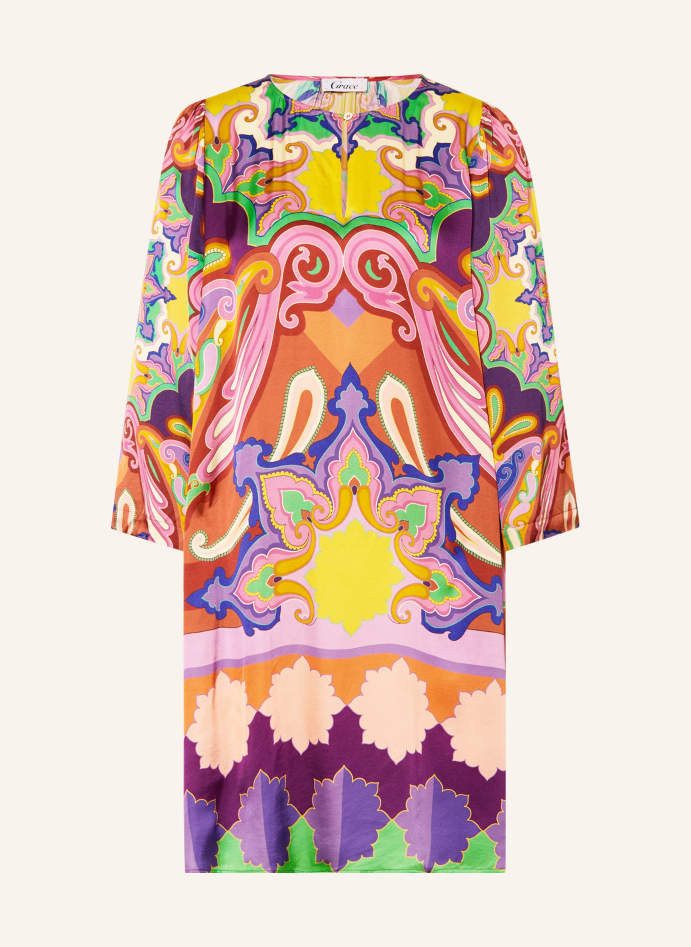 Grace Satinkleid mit 3/4-Arm in pink/ lila/ dunkelrot | Breuninger