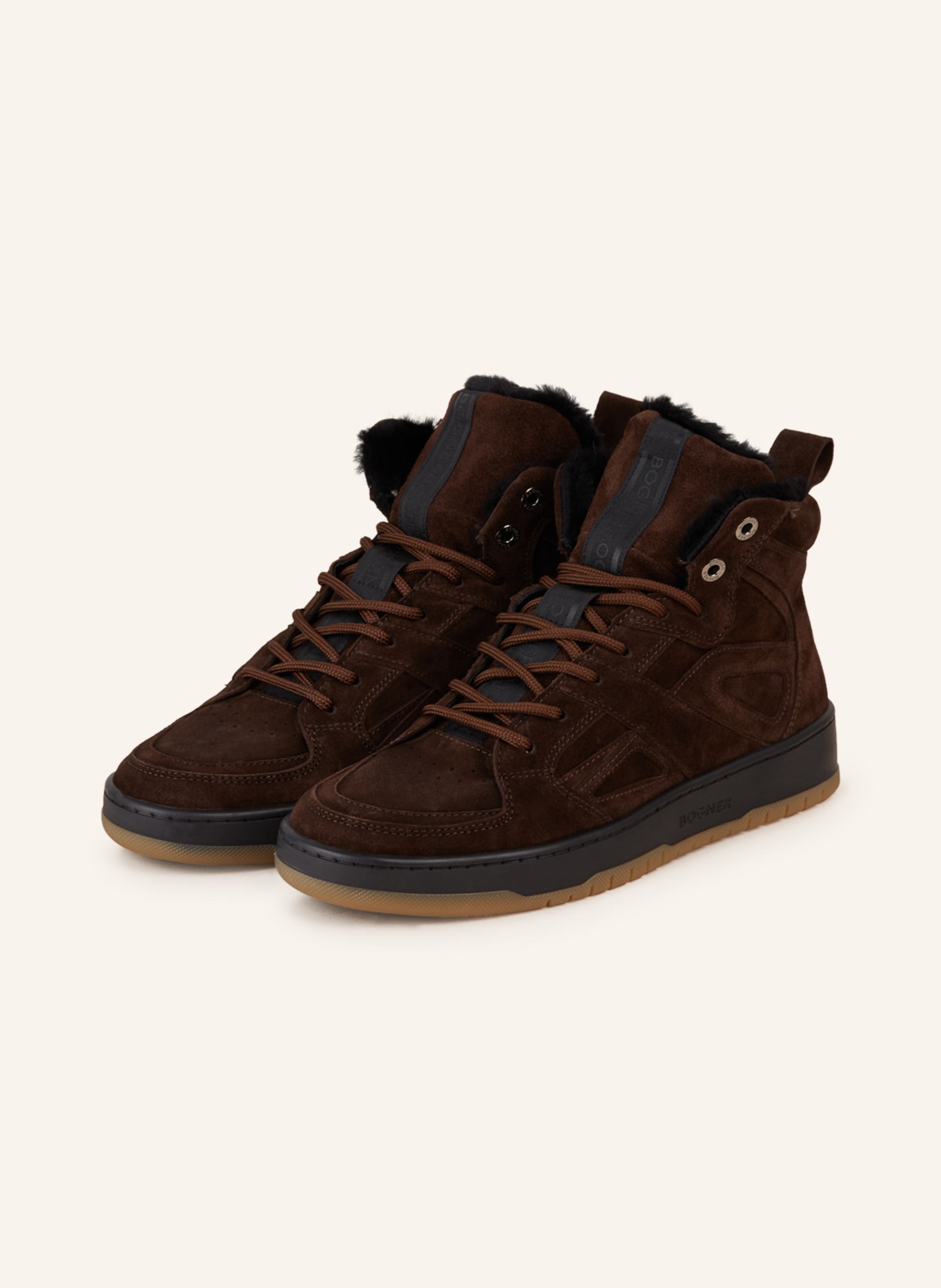 BOGNER High-top sneakers LOS ANGELES in dark brown