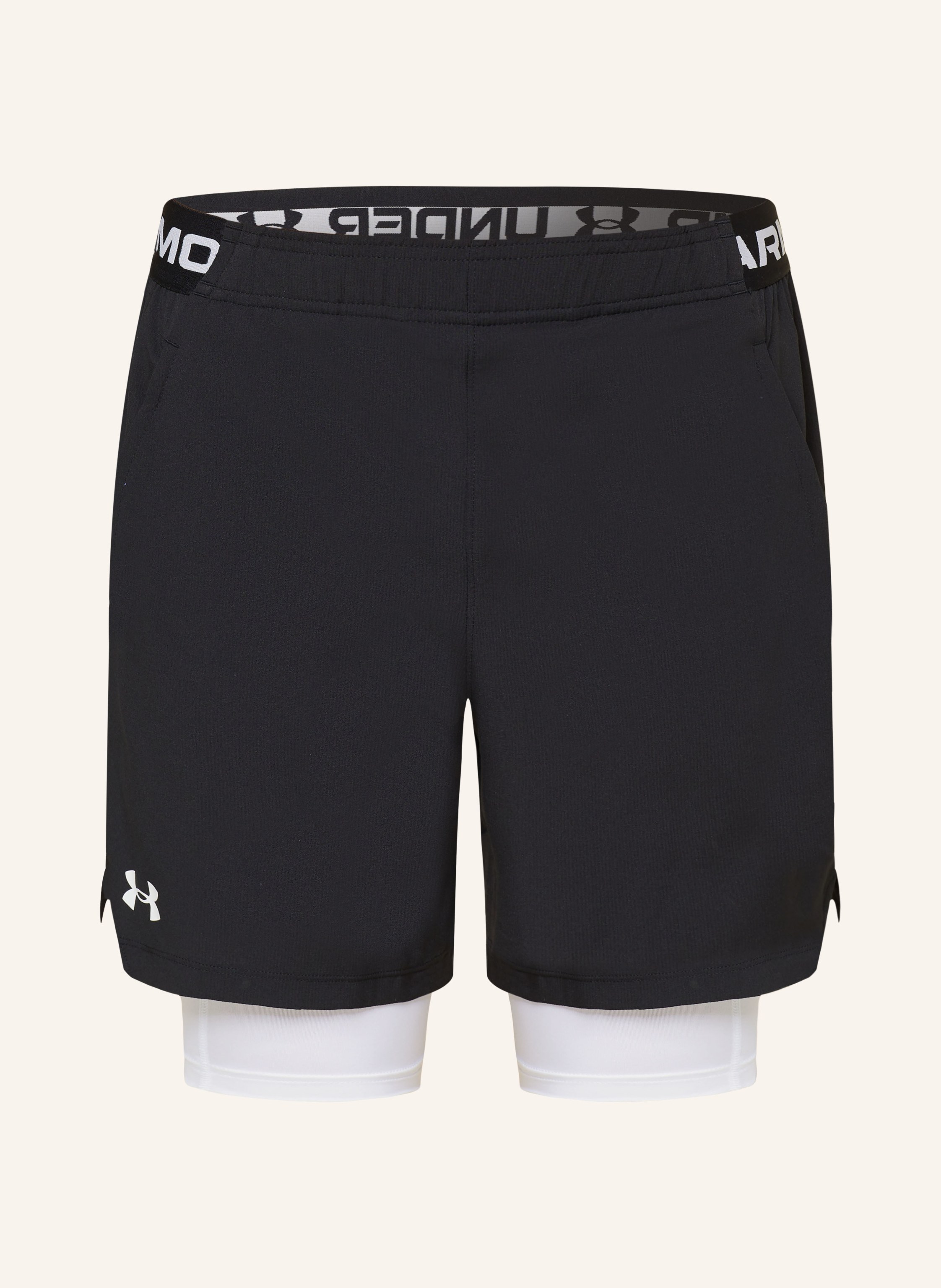 UNDER ARMOUR 2-in-1-Trainingsshorts UA VANISH in schwarz