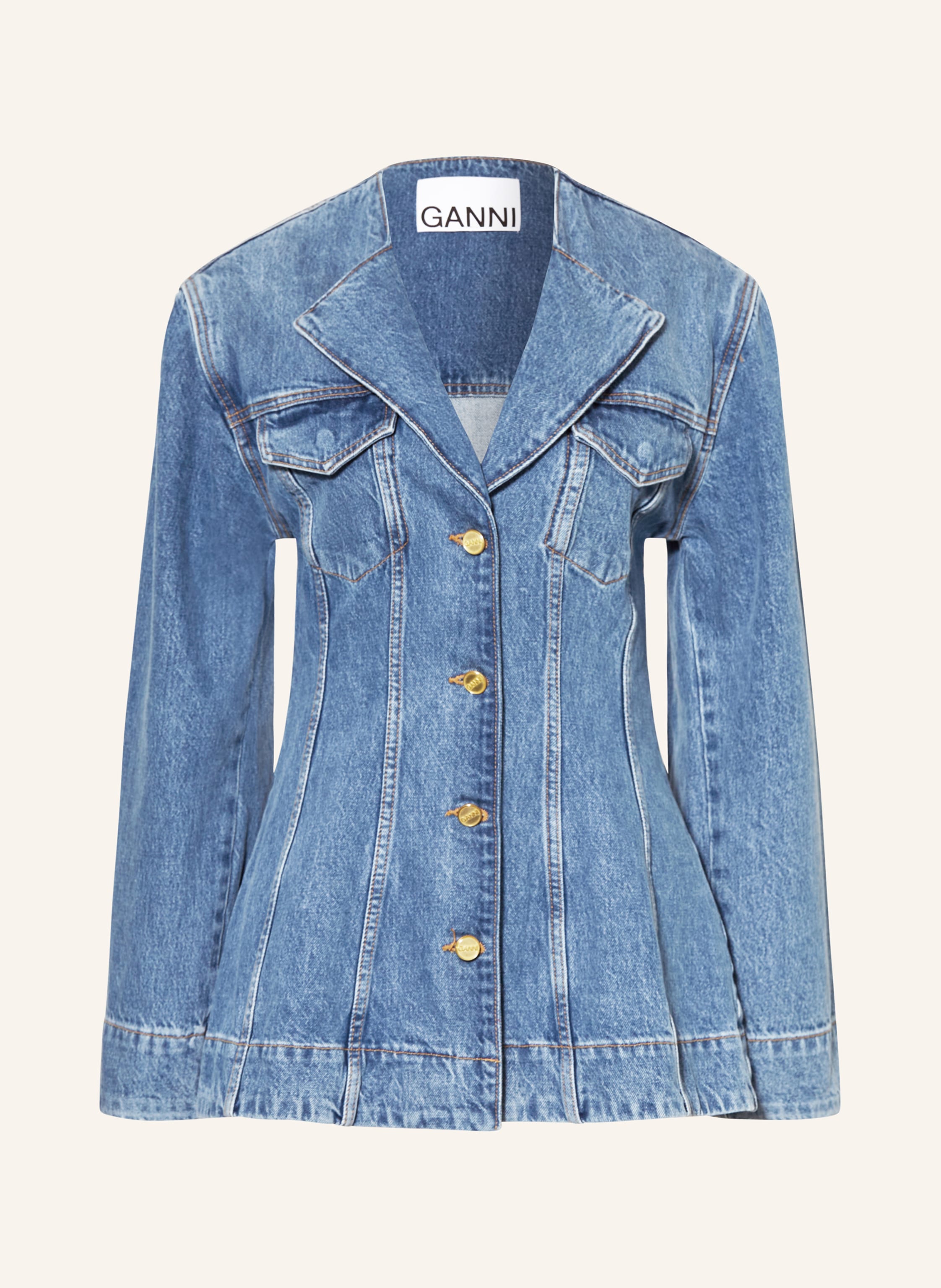 GANNI Denim jacket in blue