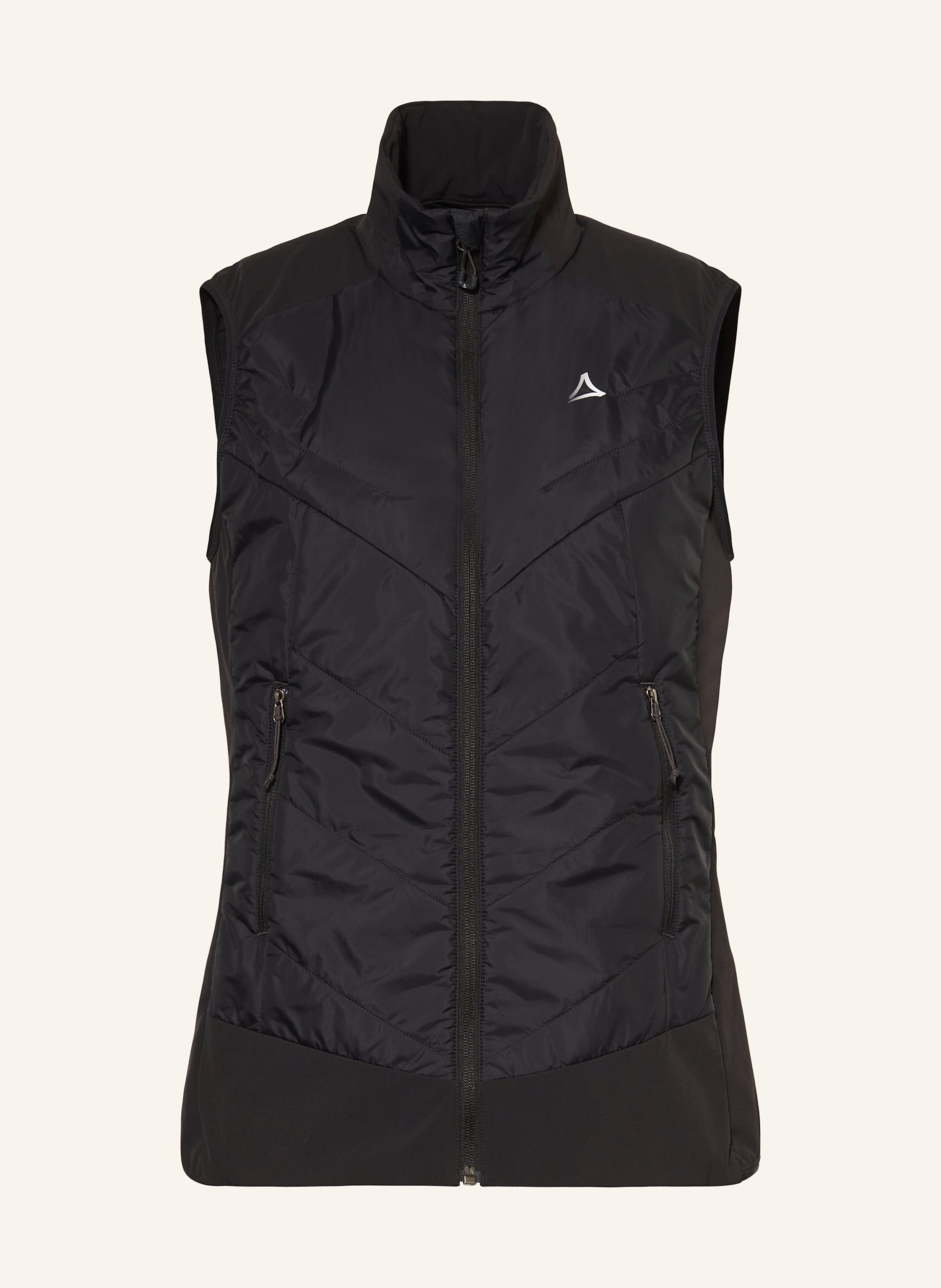 Schöffel Hybrid-Steppweste BLAUEIS in schwarz