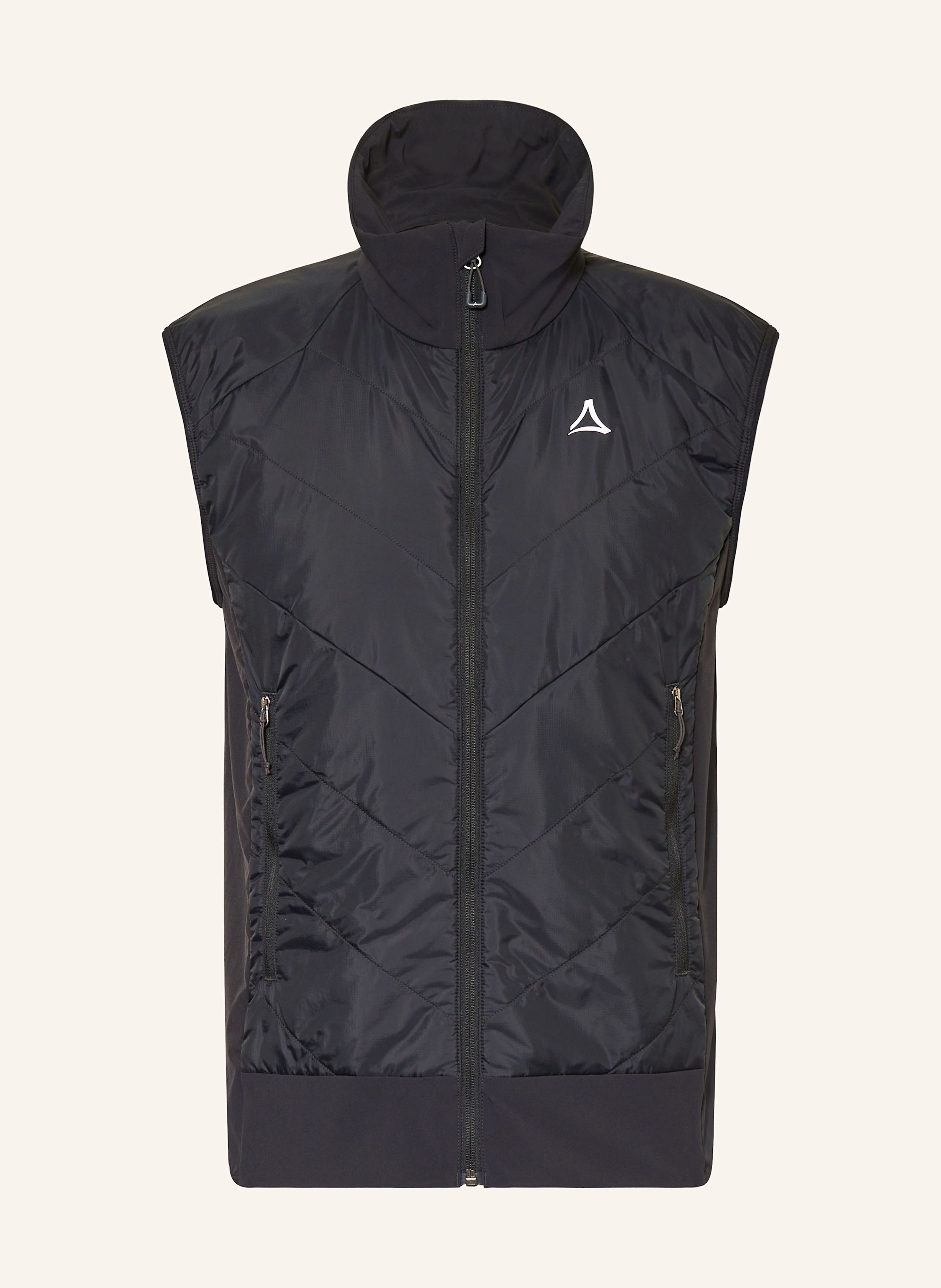 Schöffel Hybrid-Steppweste BLAUEIS in schwarz