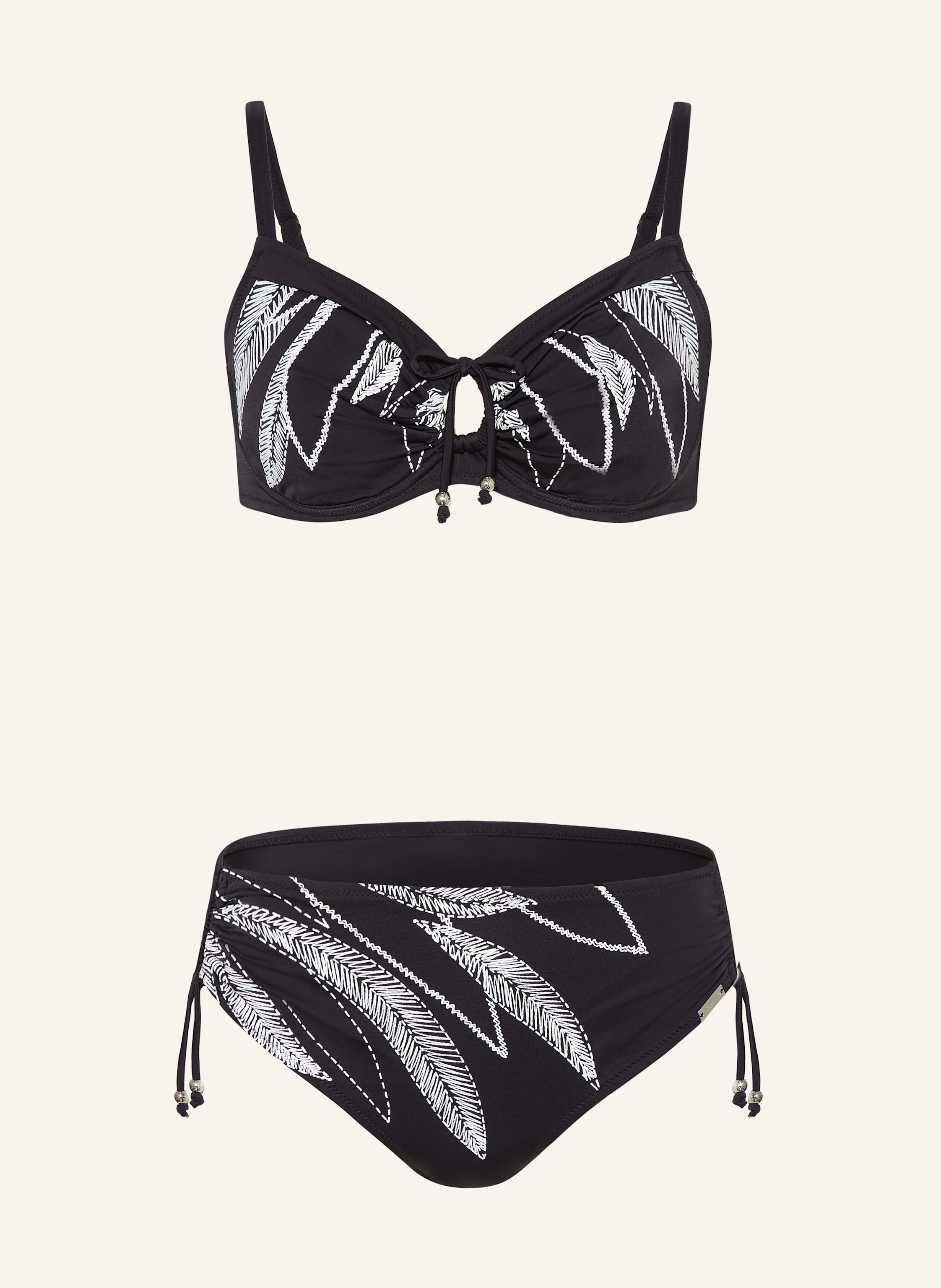 Charmline Bügel-Bikini GENUINE TOUCH in schwarz/ weiss