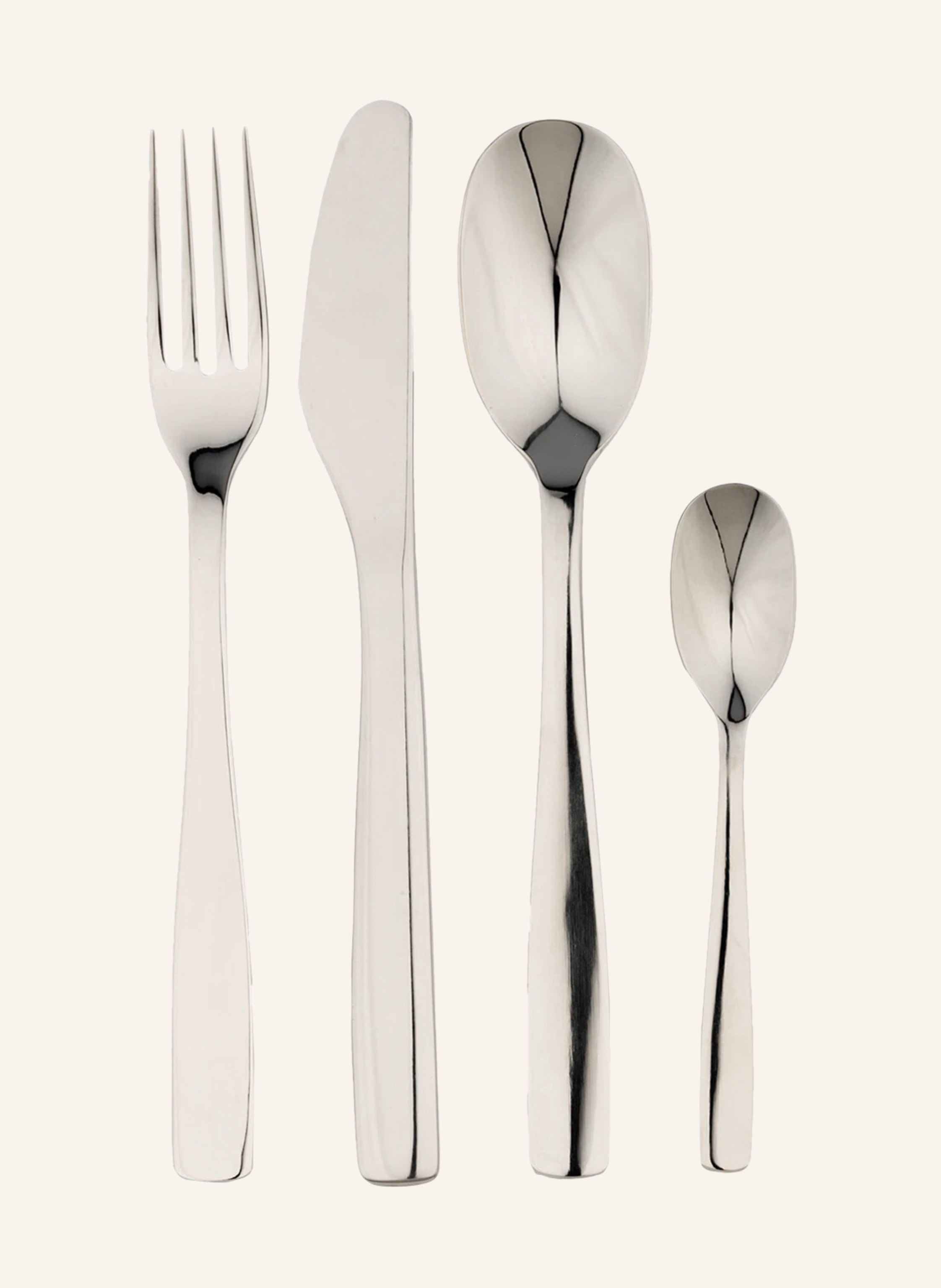 ALESSI 24-tlg. Besteck-Set KNIFEFORKSPOON in silber