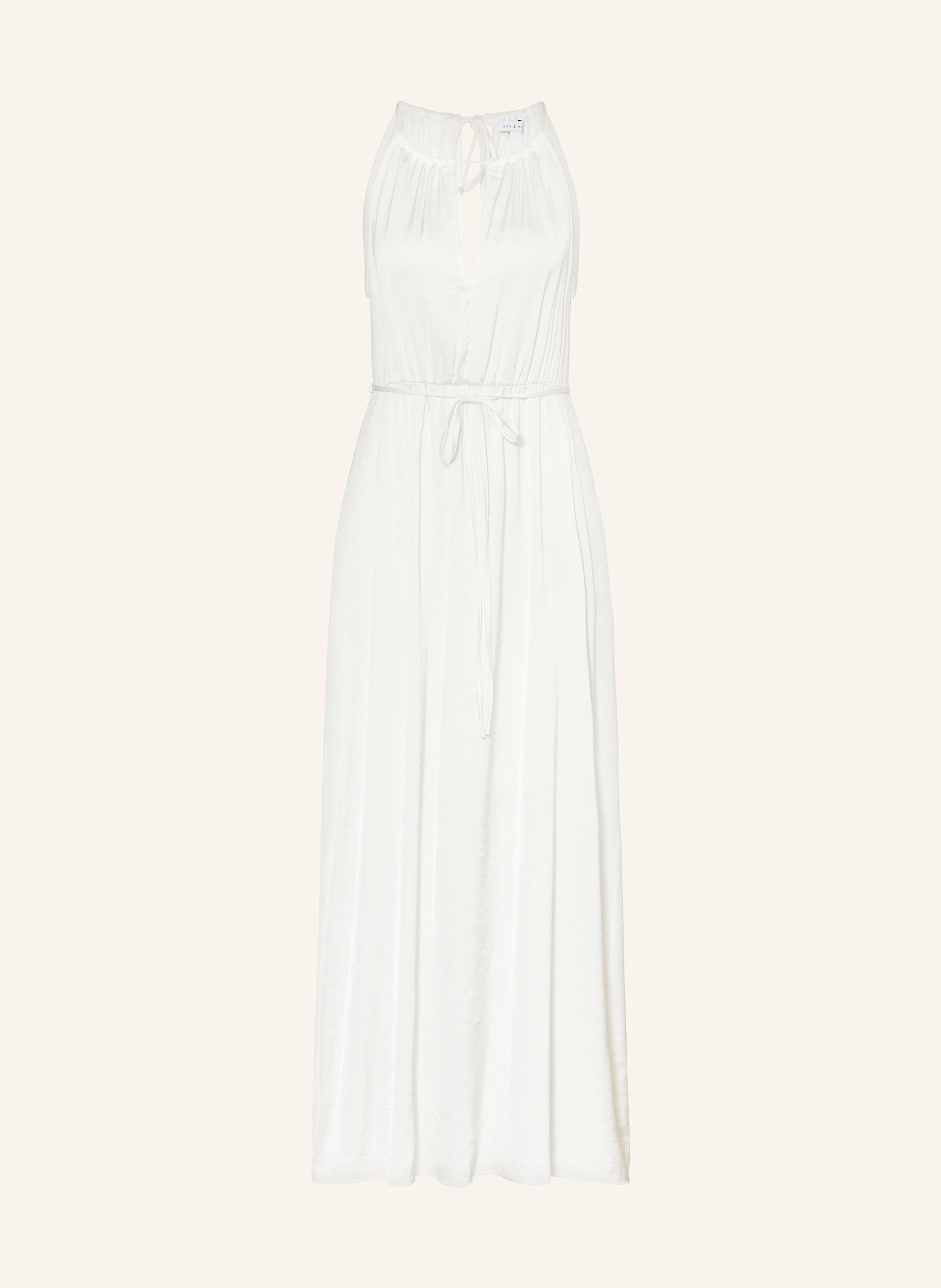 MRS & HUGS Satinkleid mit Cut-out in weiss