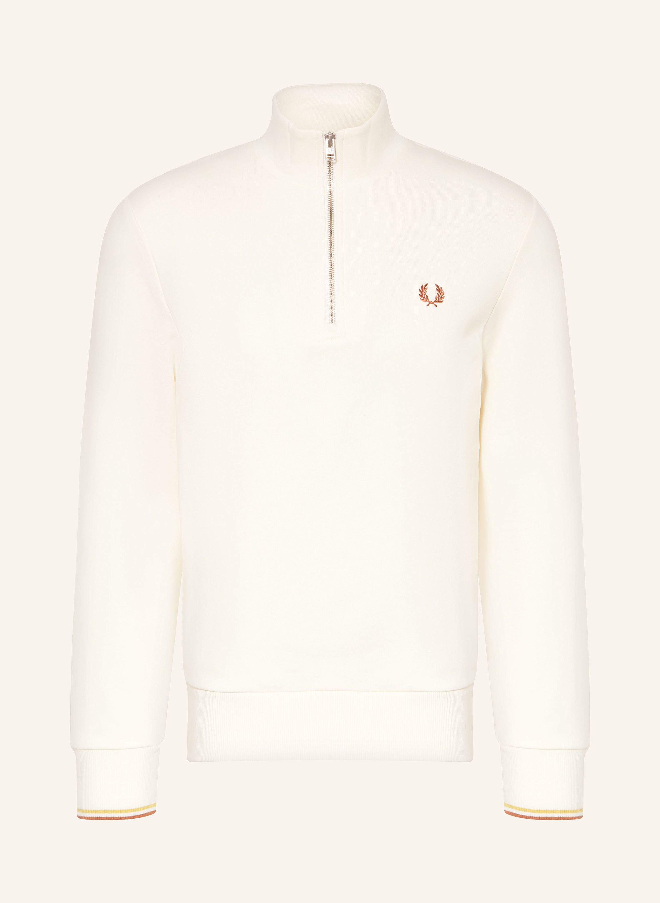 FRED PERRY Sweat-Troyer in ecru