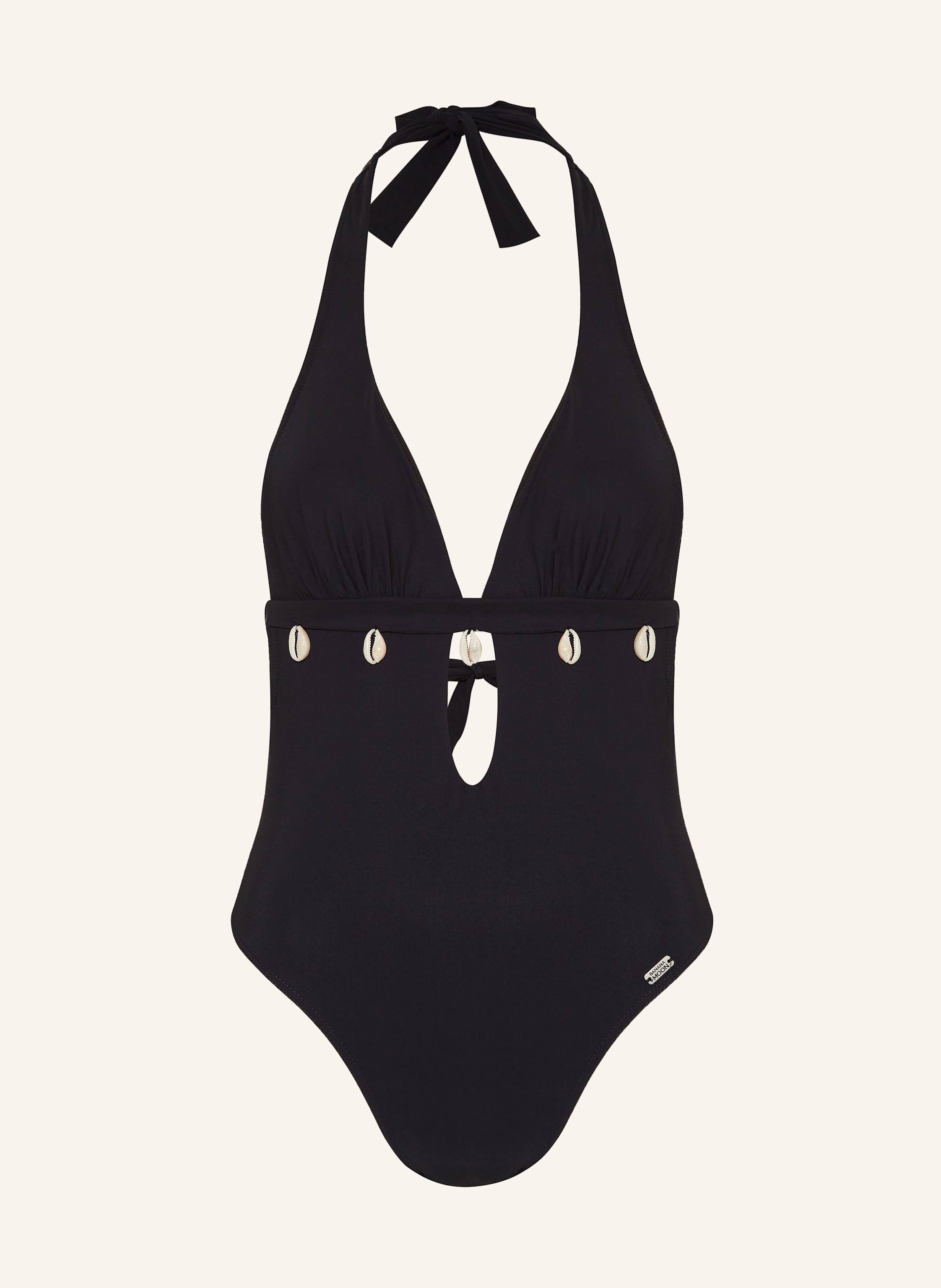 BANANA MOON Neckholder-Badeanzug SHELLINA BLACK in schwarz