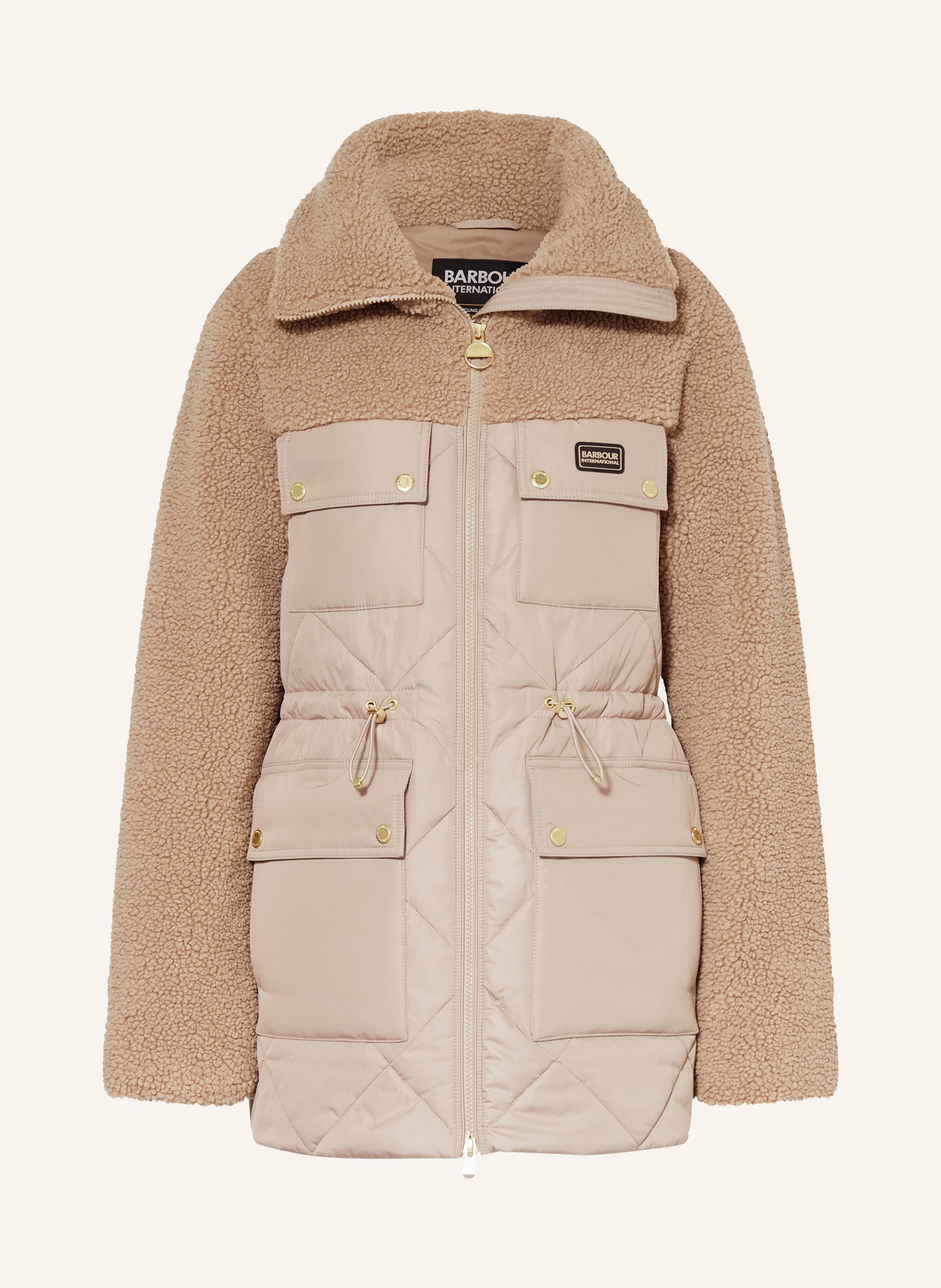 BARBOUR INTERNATIONAL Jacke JEMISON im Materialmix in beige