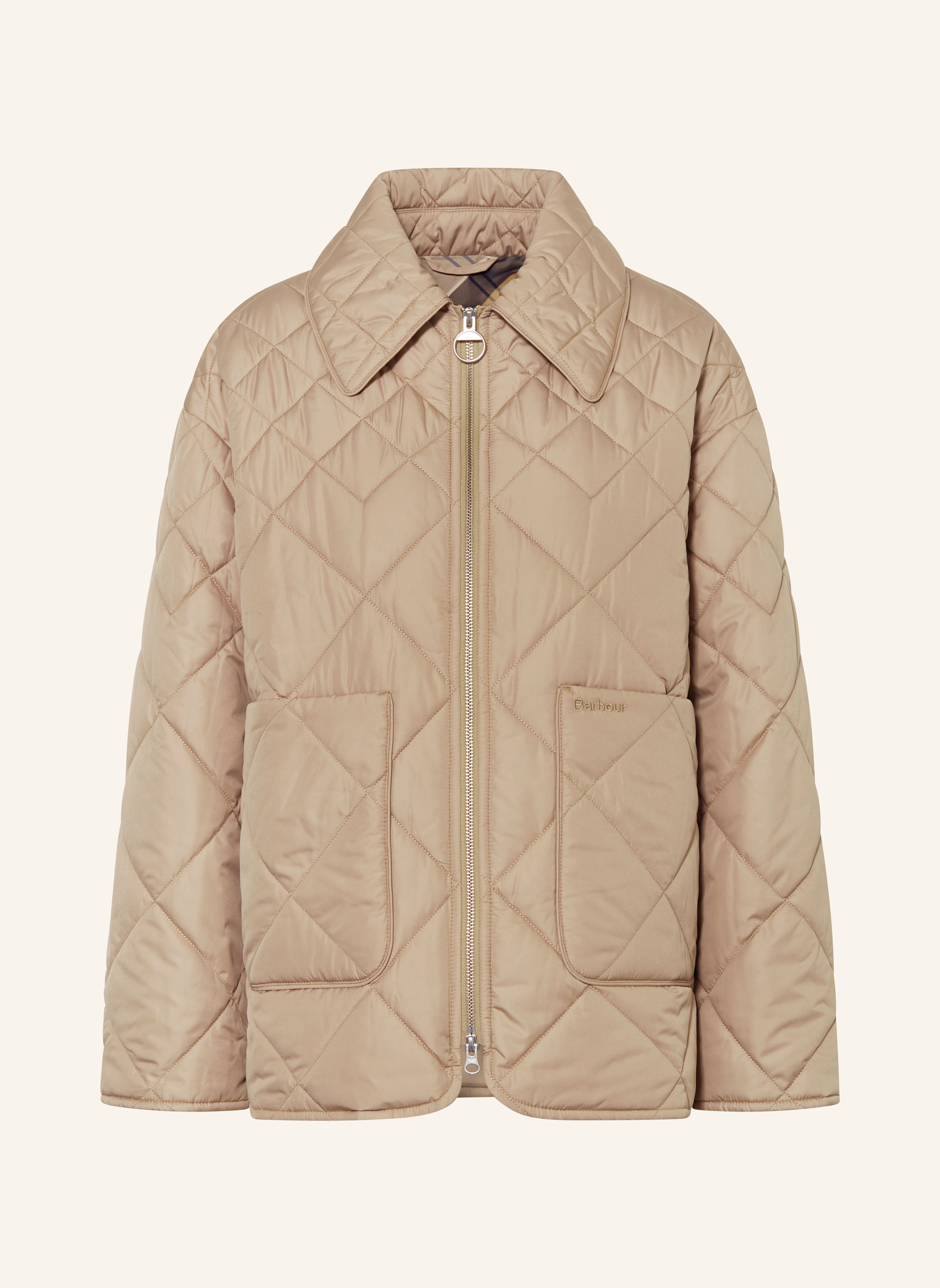 Barbour khaki jacket womens store