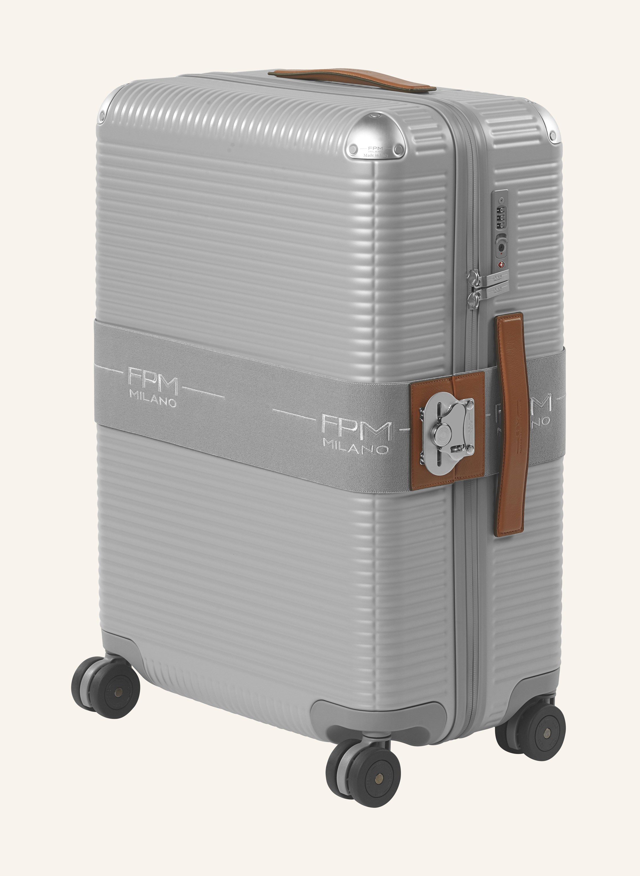 FPM Milano Trolley BANK ZIP DLX SPINNER 68 Größe: 68 cm, 70 l in silber ...
