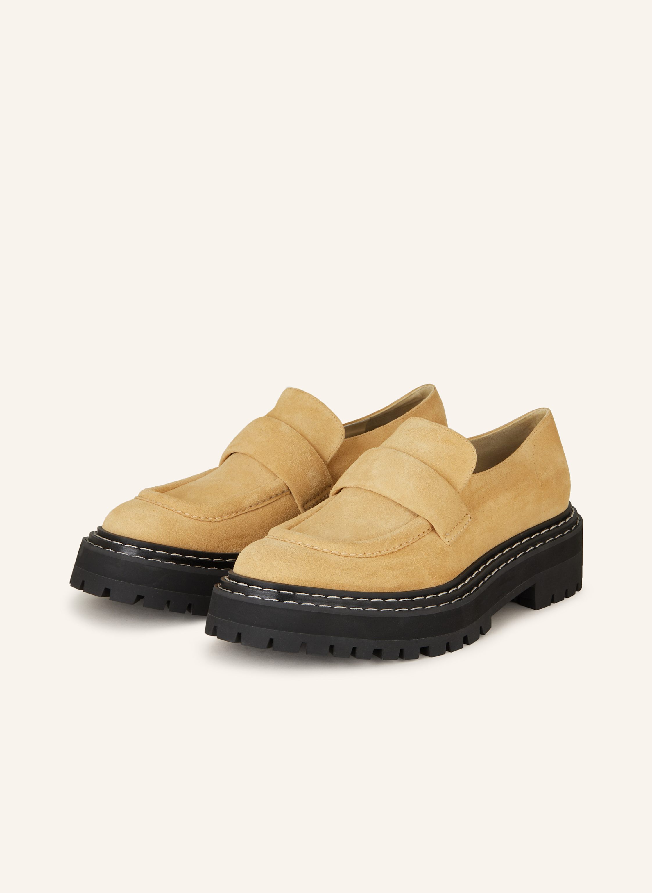 Proenza Schouler Plateau-Loafer in hellbraun