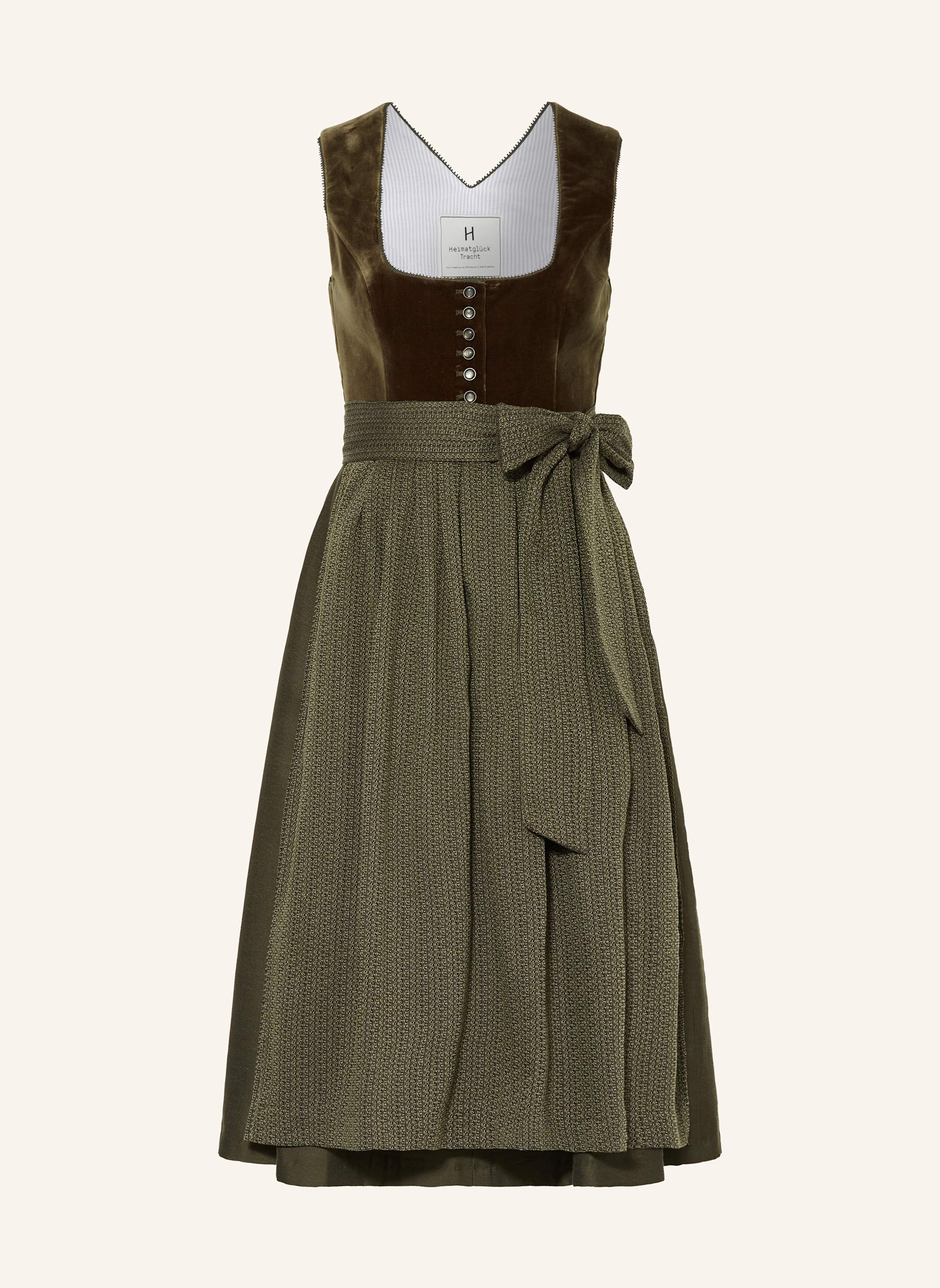 Heimatglück Tracht Dirndl LISELOTTE in oliv